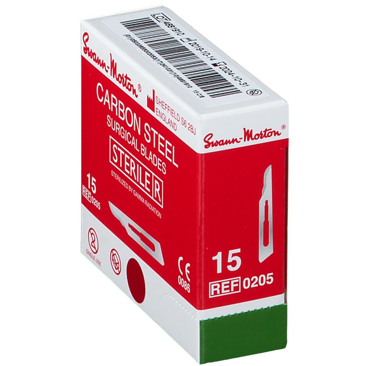 Bistouri Mes Swann Morton Nummer 15 Ster 100 St - Farmaline