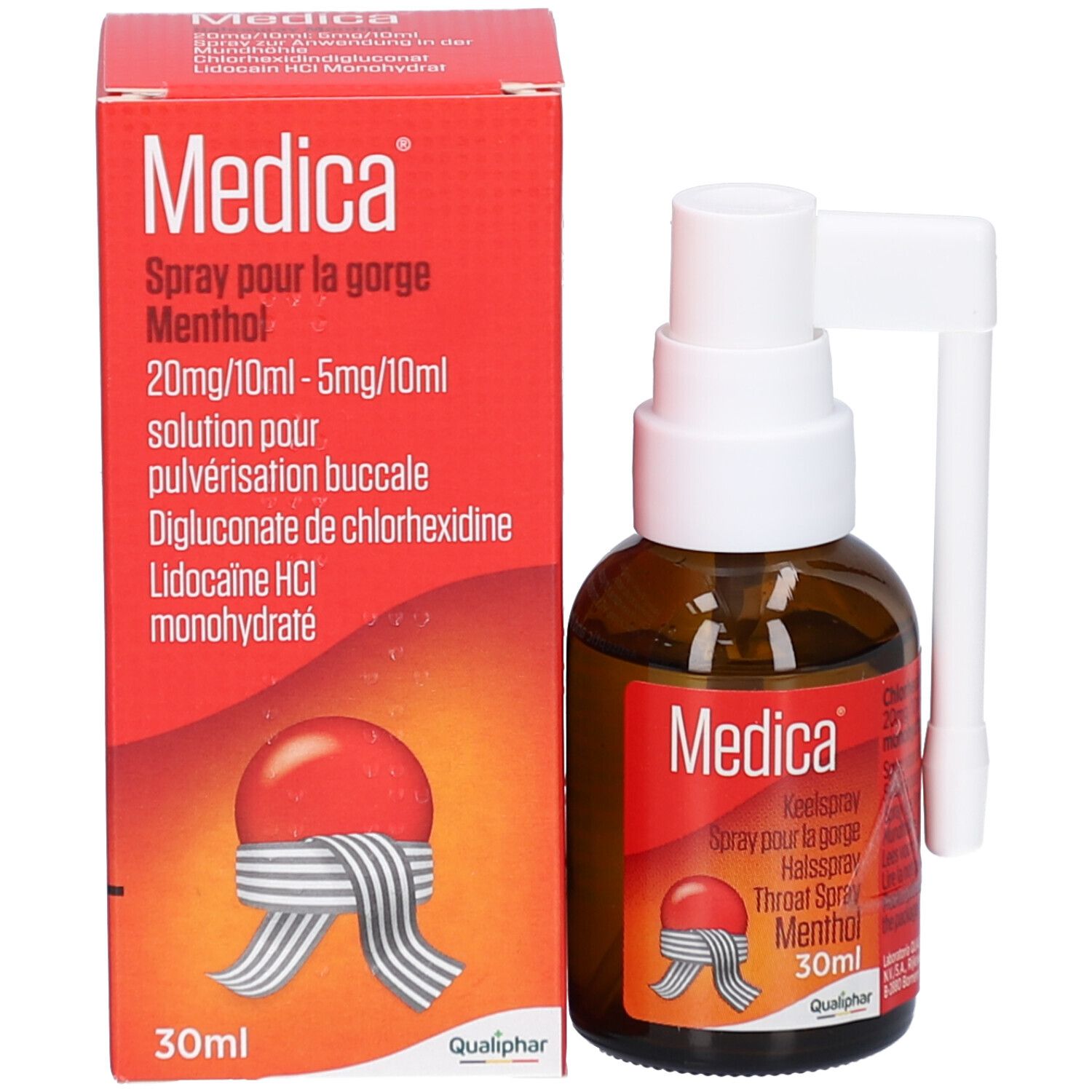Medica Keelspray Menthol Keelpijn 30 ml - Farmaline