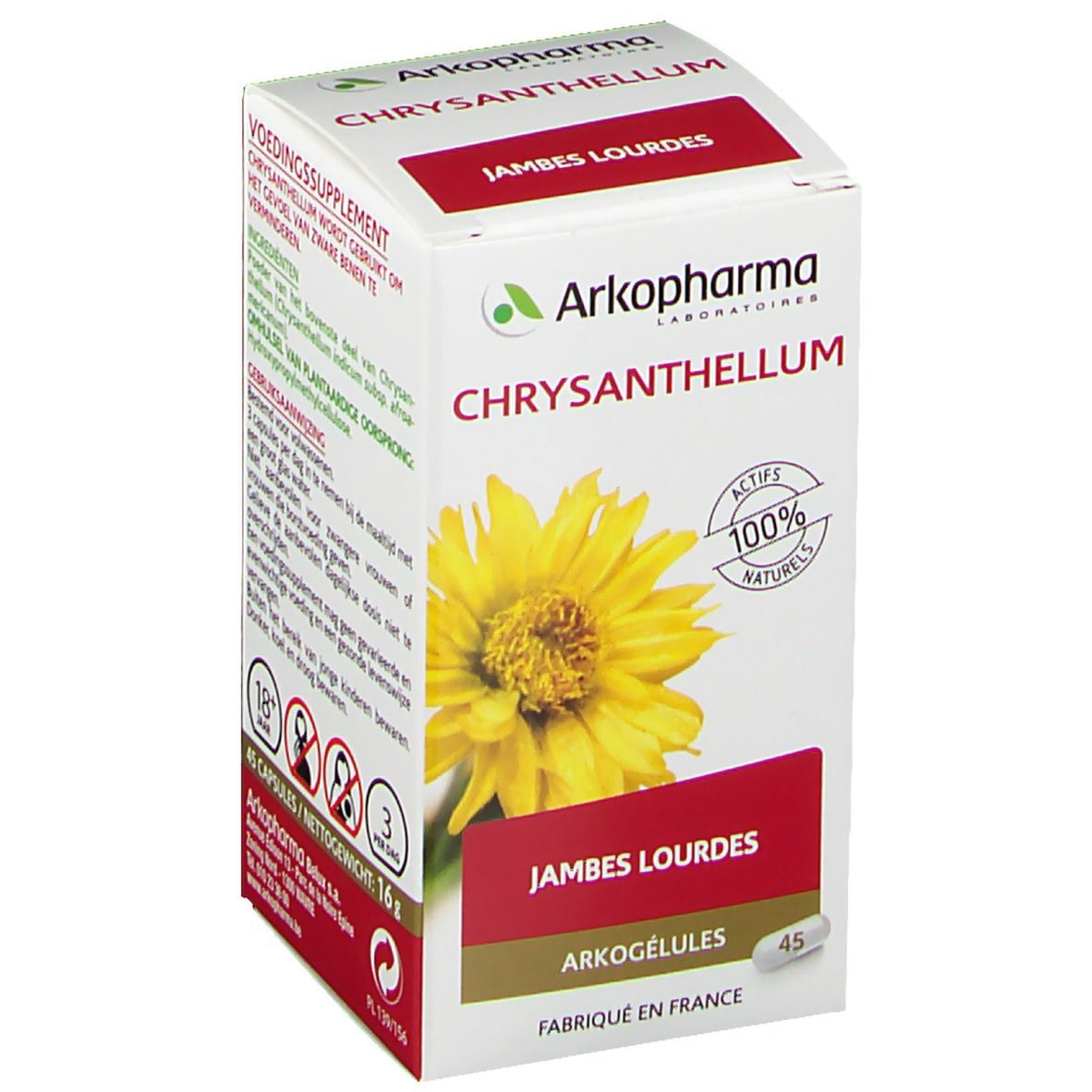 Arkocaps Chrysanthellum Plantaardig 45 St - Farmaline