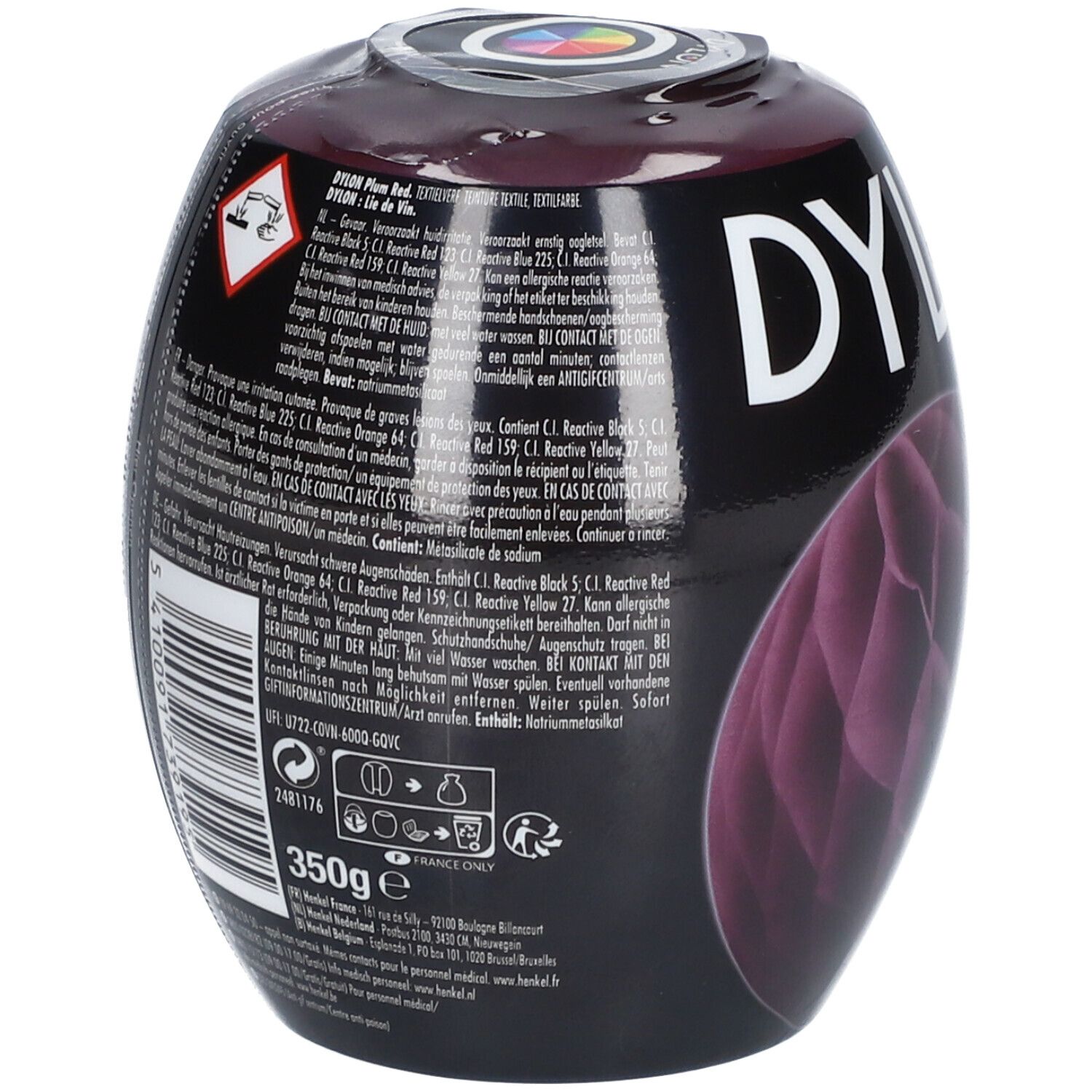 Dylon Textielverf 51 Plum Red 350 g - Farmaline