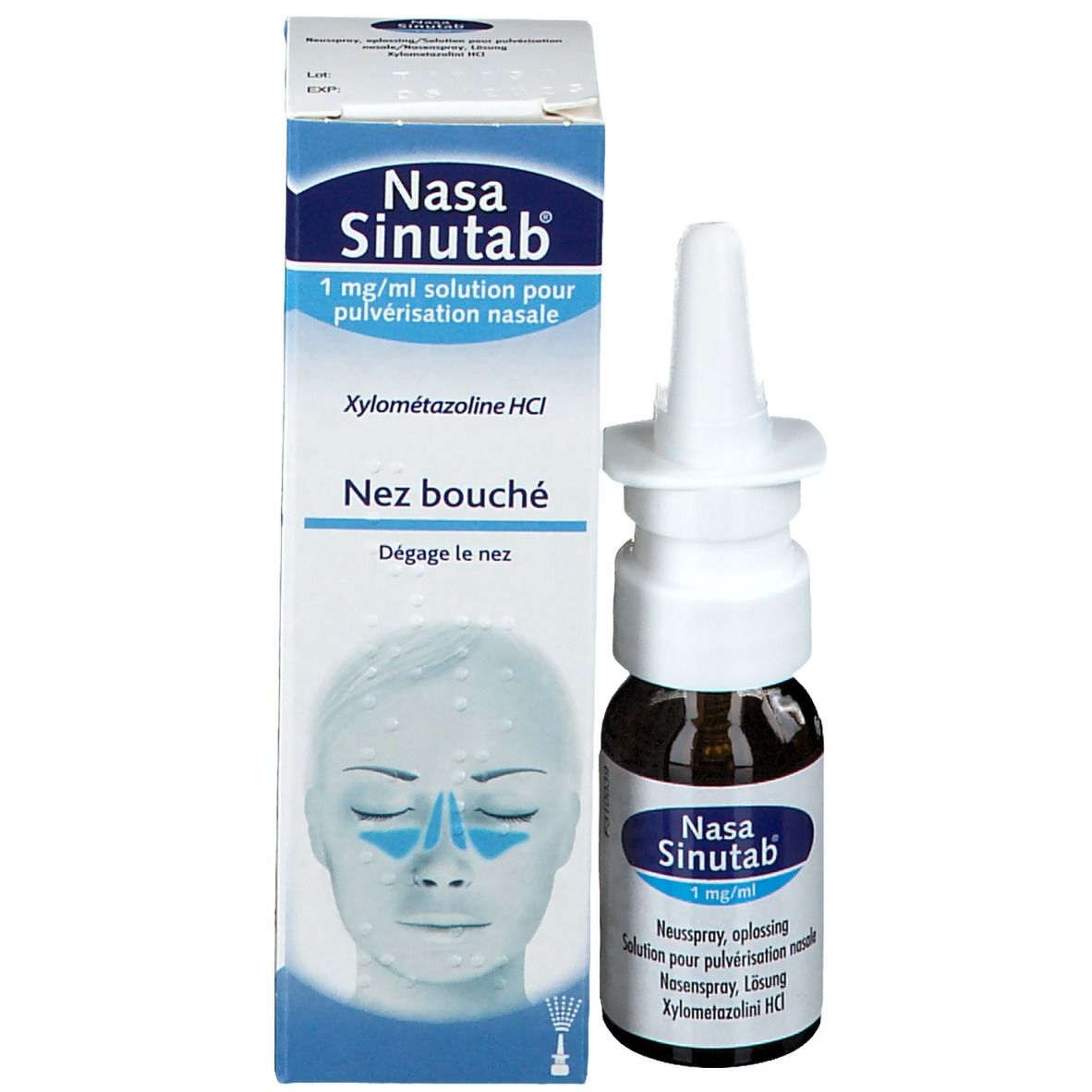 NasaSinutab® 1mg/ml - Helpt bij een Verstopte Neus, Snelle Werking 10 ...