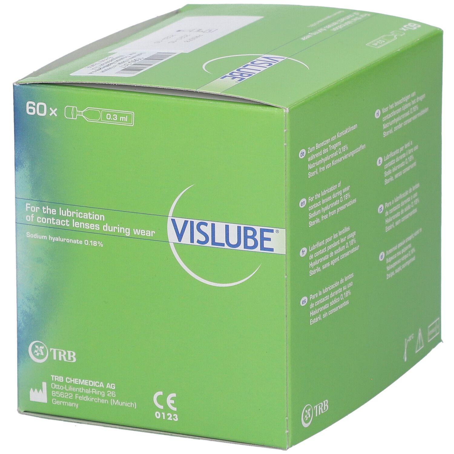 Vislube Uni-Dosis Steriel 0.3ml 60x0,3 ml - Farmaline