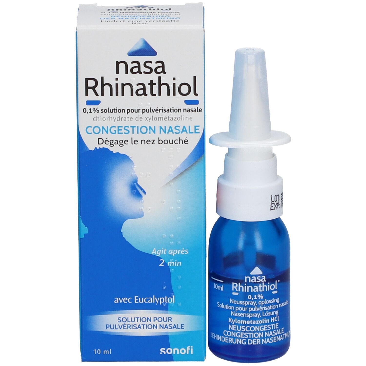 Nasa Rhinathiol 0,1% - Verstopte Neus 10 ml - Farmaline