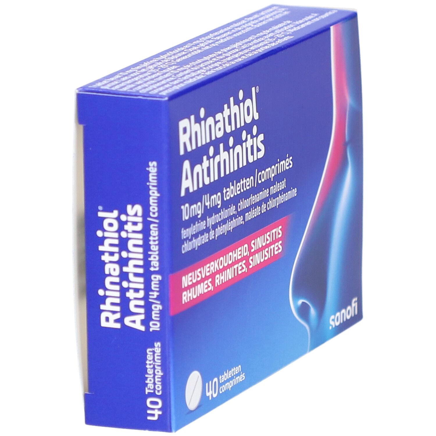 Rhinathiol Antirhinitis 10mg/4mg - Verkoudheid 40 St - Farmaline