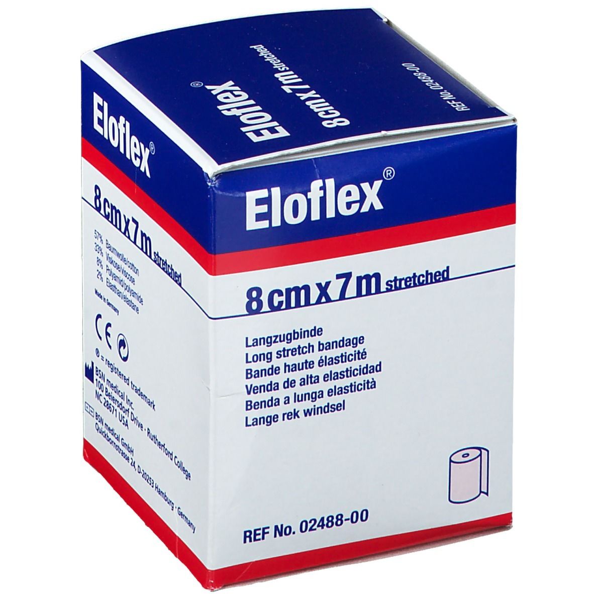 Eloflex Bande Elastique Compresse Legere 8cm x 7m 1 pc(s) - farmaline.be