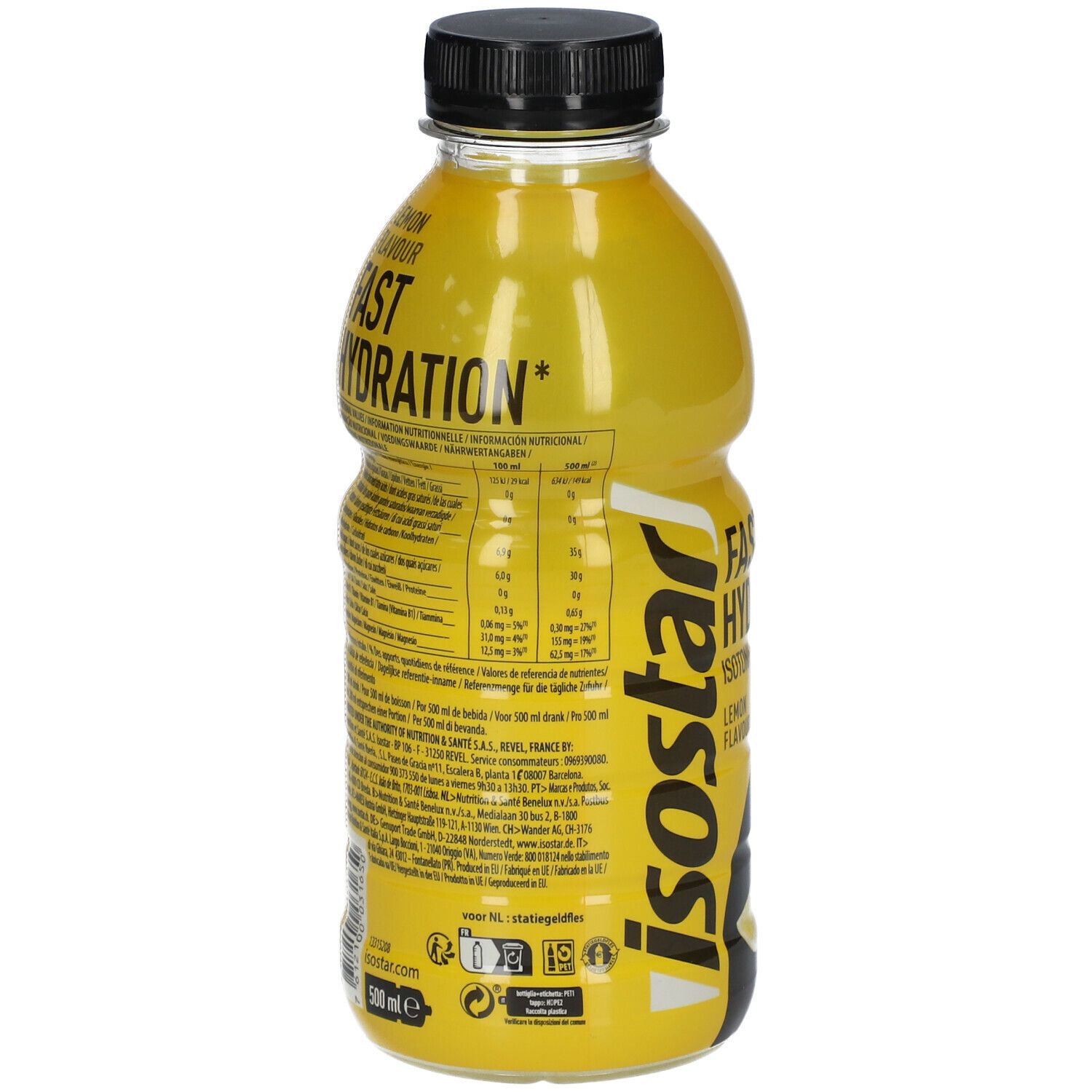 Isostar Fast Hydration Sport Drink Lemon 500 ml - farmaline.be