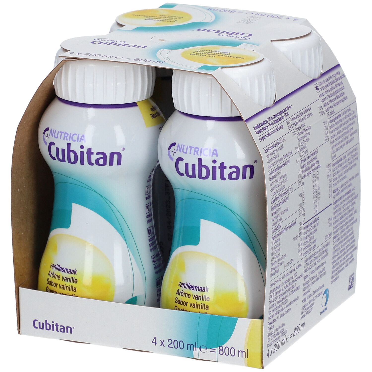 Cubitan Vanille 4x200 ml - farmaline.be