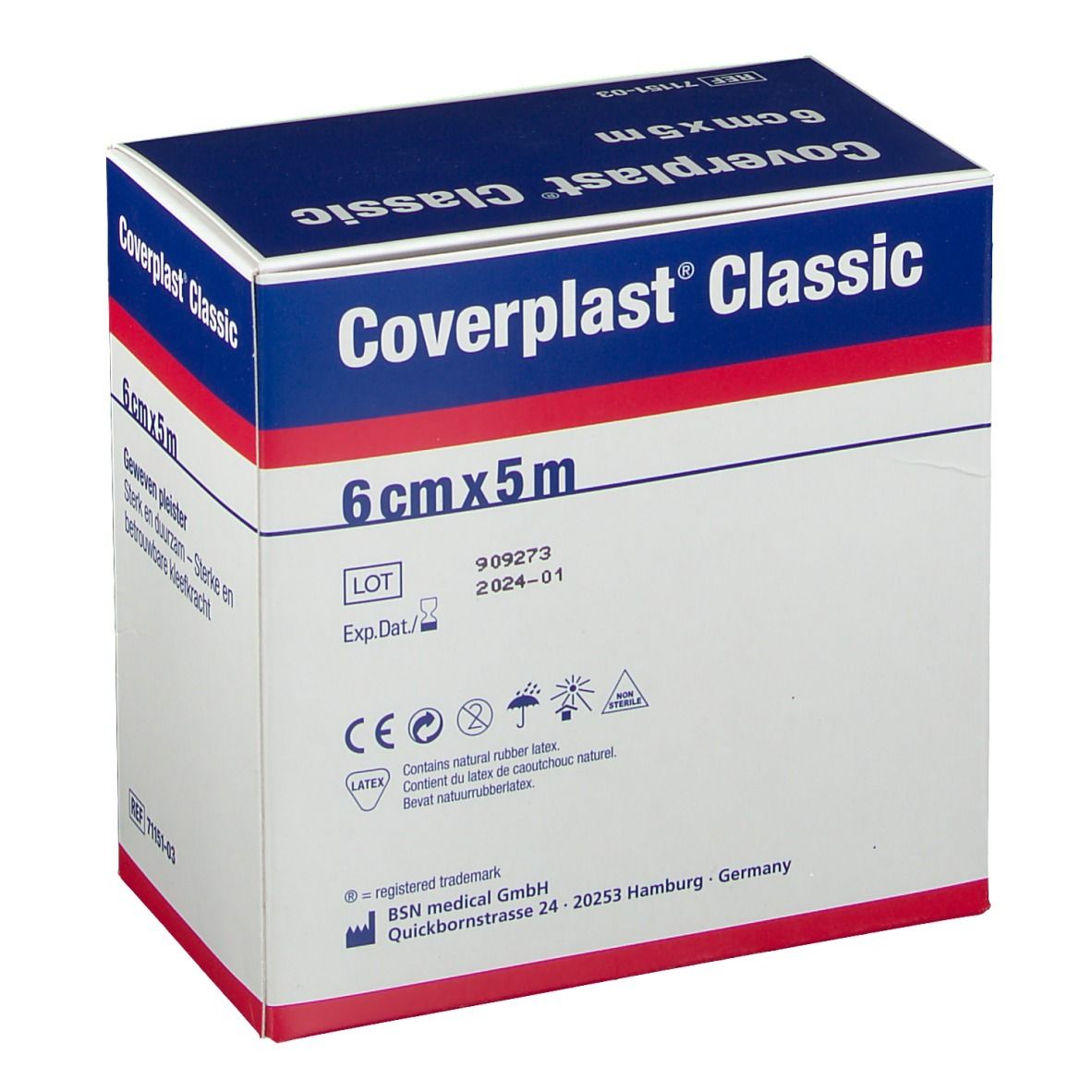 Coverplast Classic 6,0cmx5,0m 1 St - Farmaline