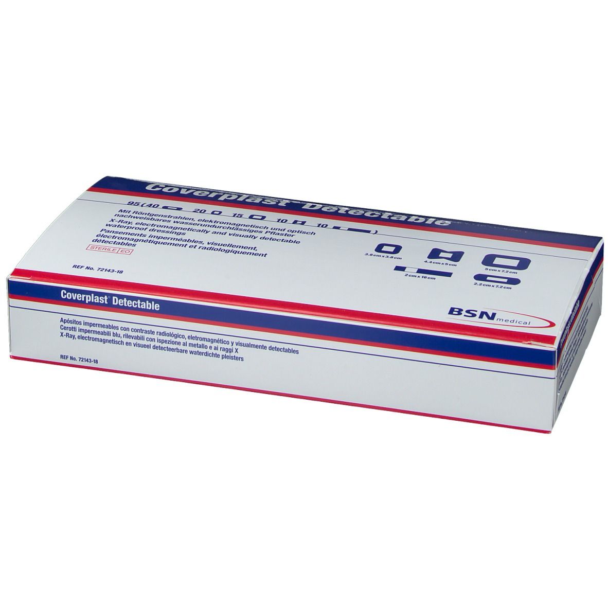 Coverplast Detectable Assortiment Pansements 95 pc(s) - farmaline.be