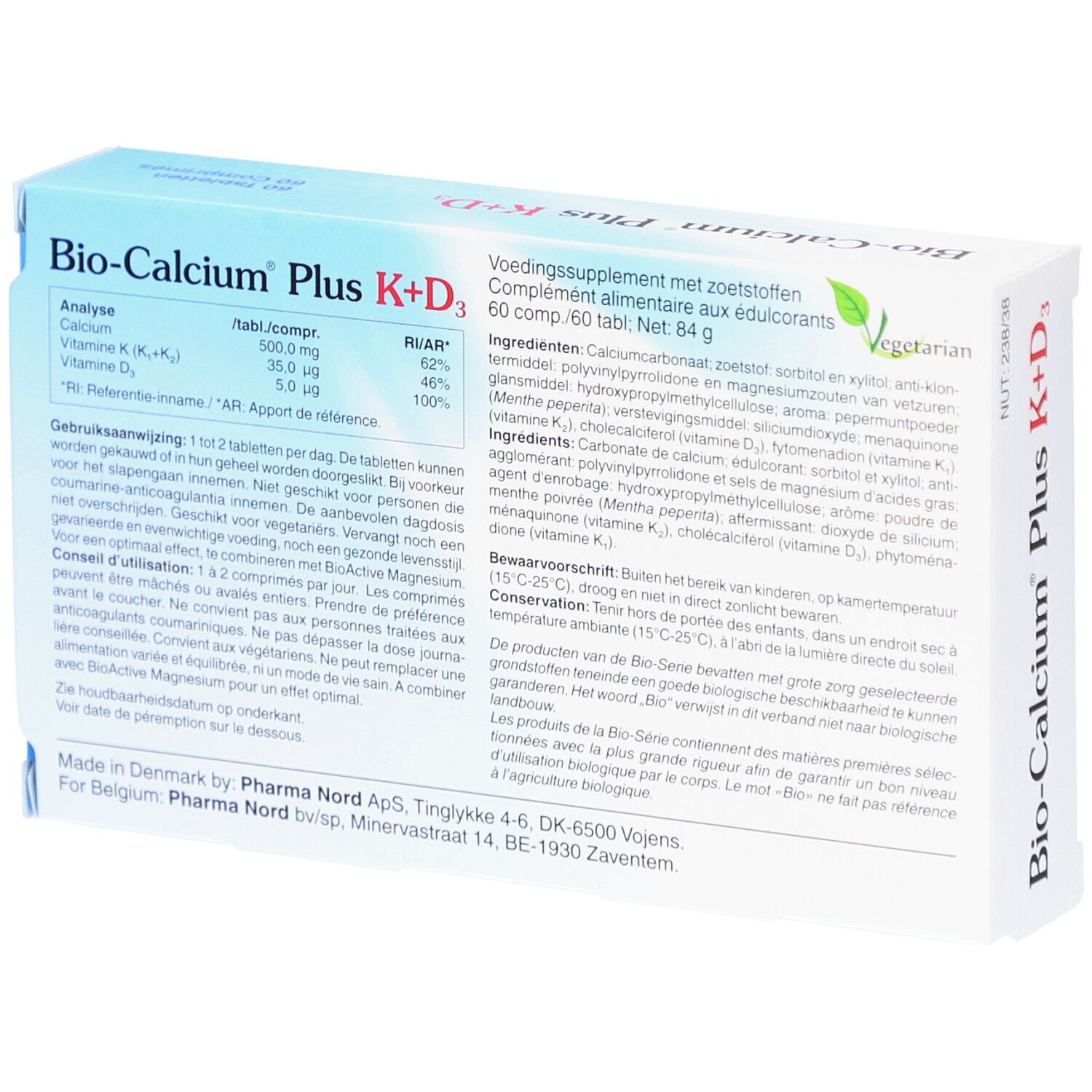 Pharma Nord Bio-Calcium Plus K+D3 60 St - Farmaline