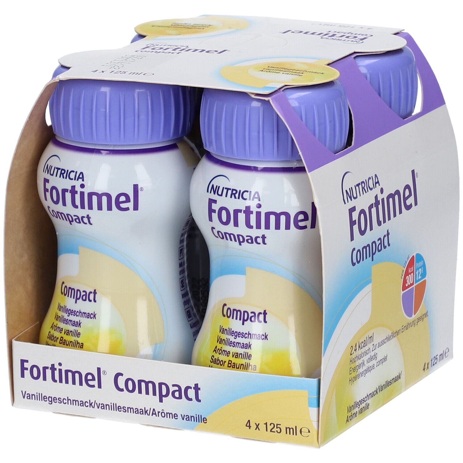 Fortimel Compact Vanille 4x125 ml - Farmaline