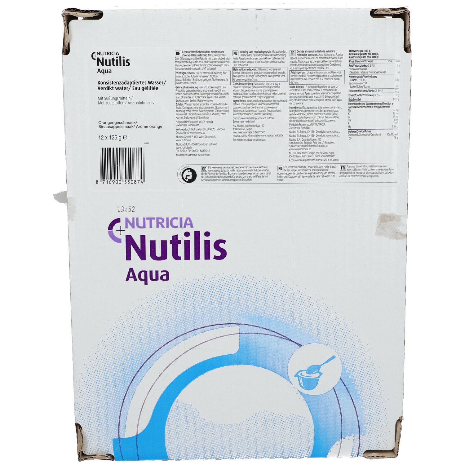 Nutilis Aqua Sinaas 1500 g - Farmaline