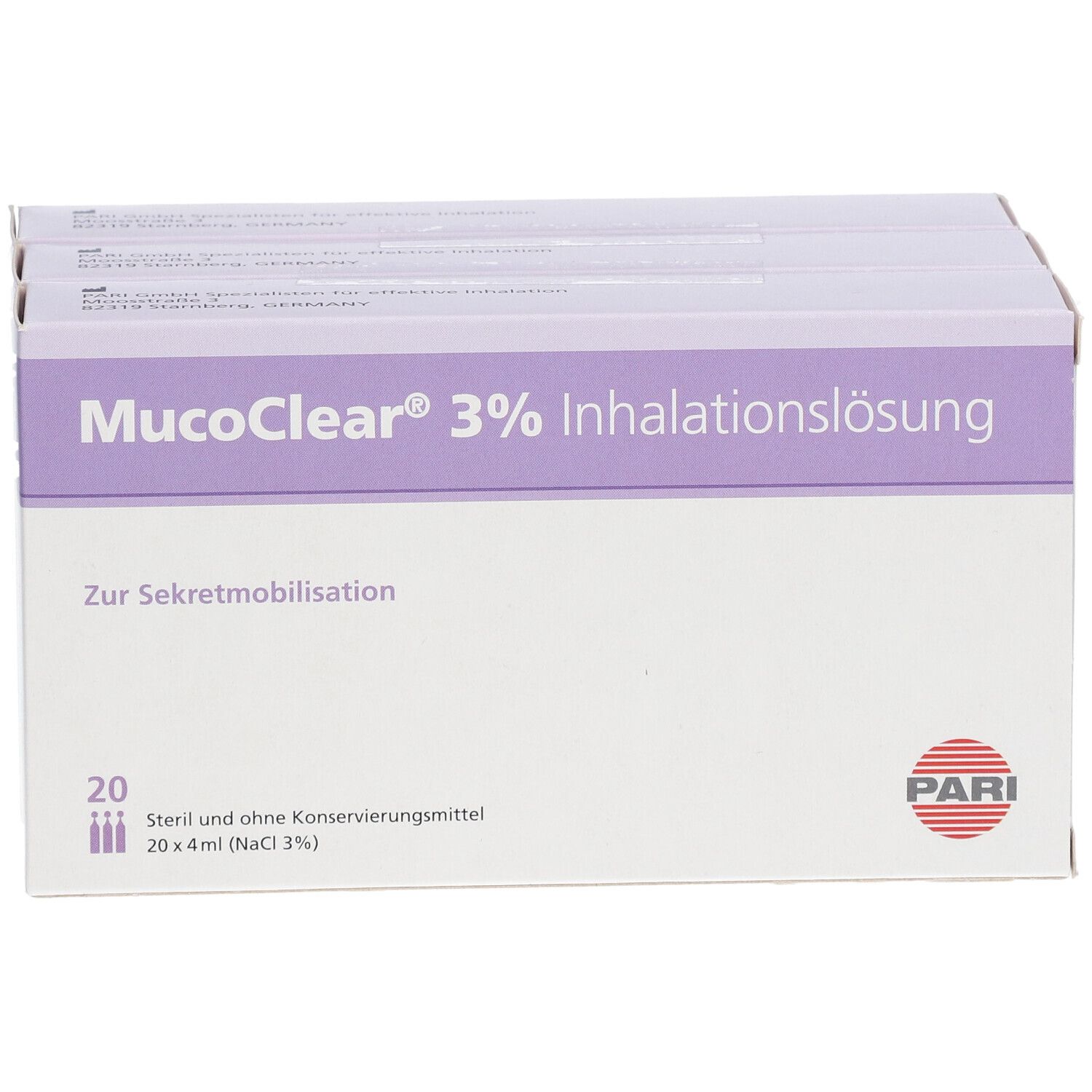 Mucoclear 3% Nacl 3x20 St - Farmaline