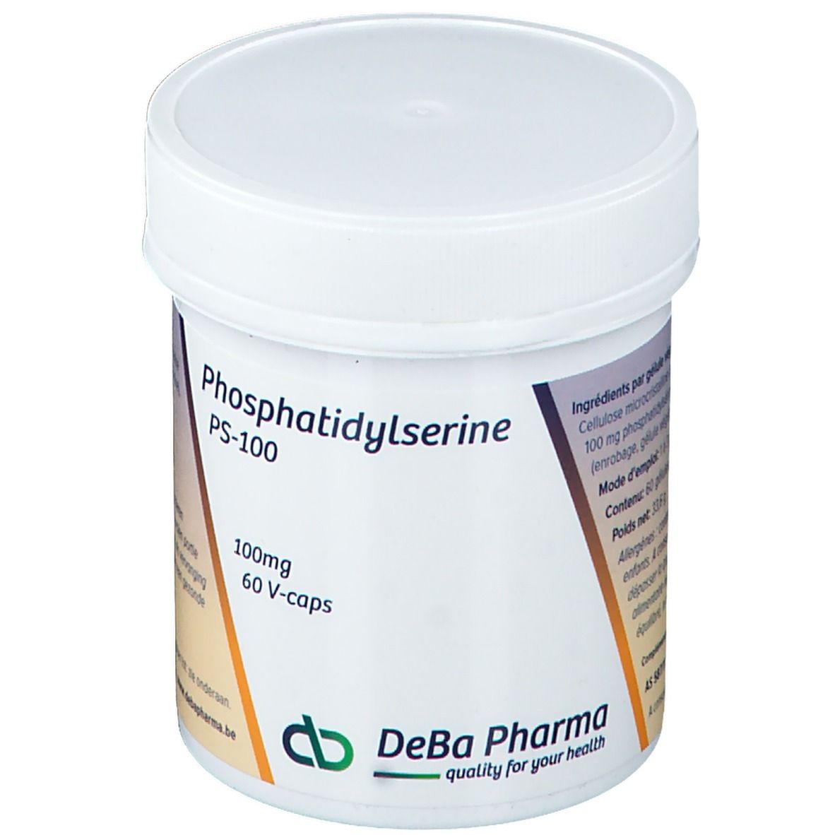 Deba Phosphatidyl Serine Deba 100mg 60 St - Farmaline