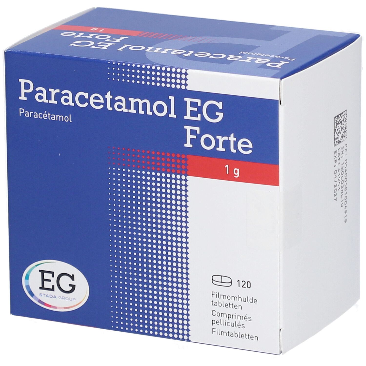 Paracetamol EG Forte 1g 120 St - Farmaline