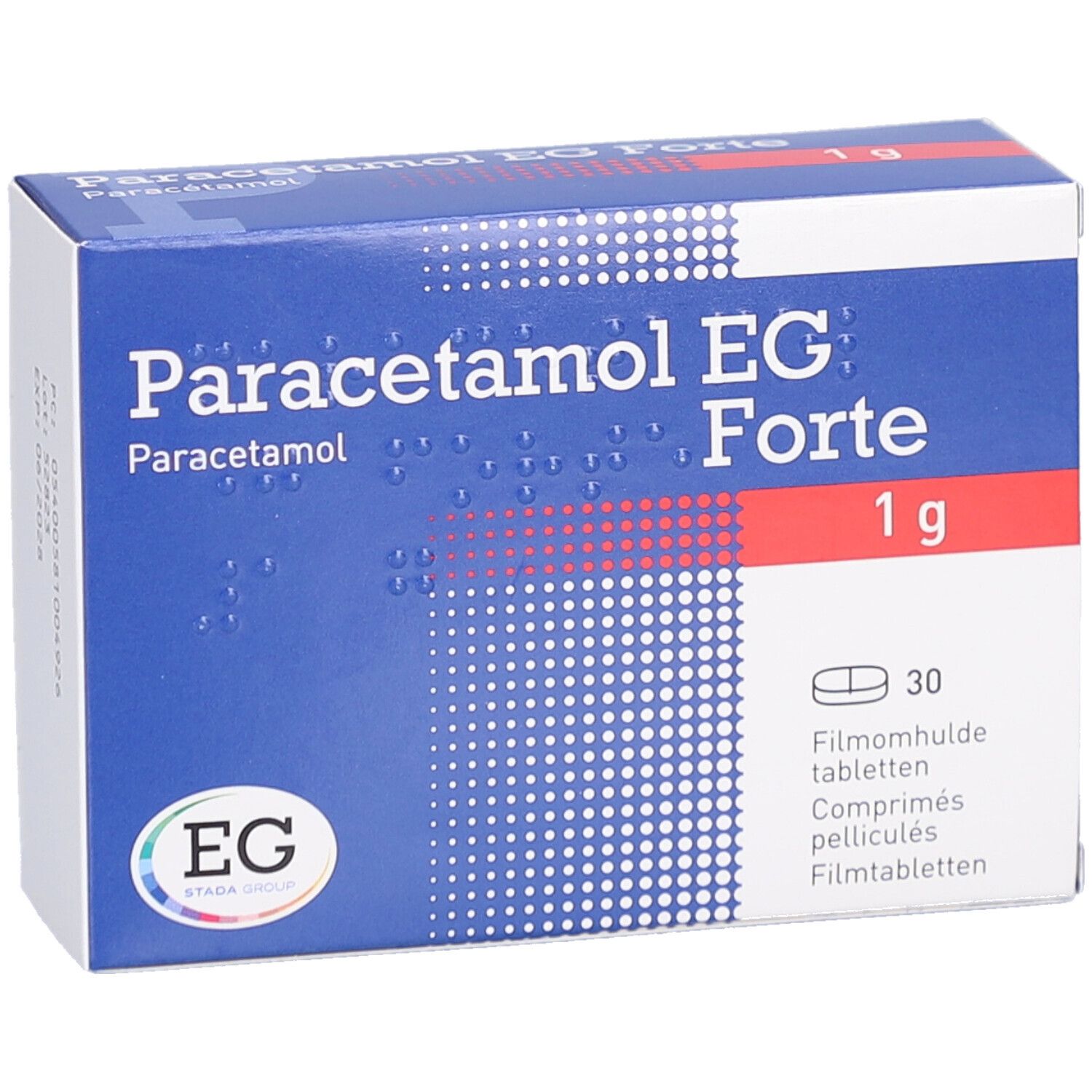 Paracetamol EG Forte 1g 30 St - Farmaline