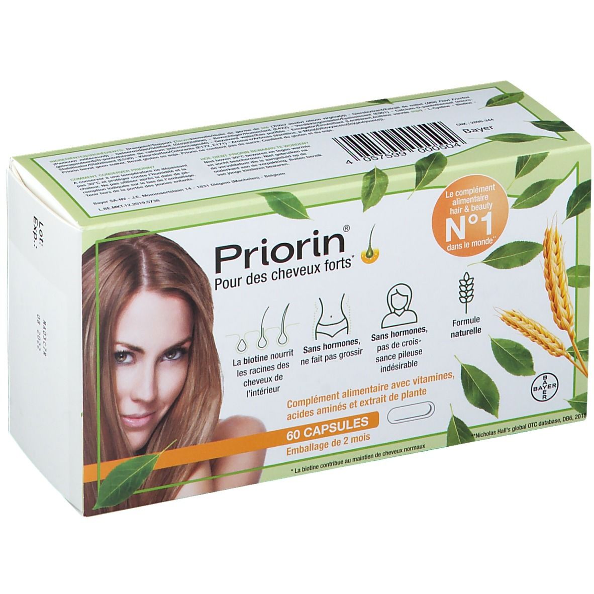 Priorin tegen Haaruitval 60 St - farmaline.be