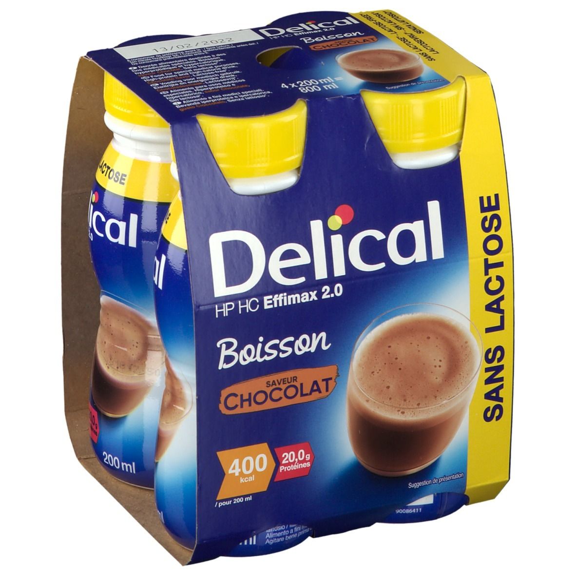 Delical Effimax 2.0 Chocolade 4x200 ml - Farmaline