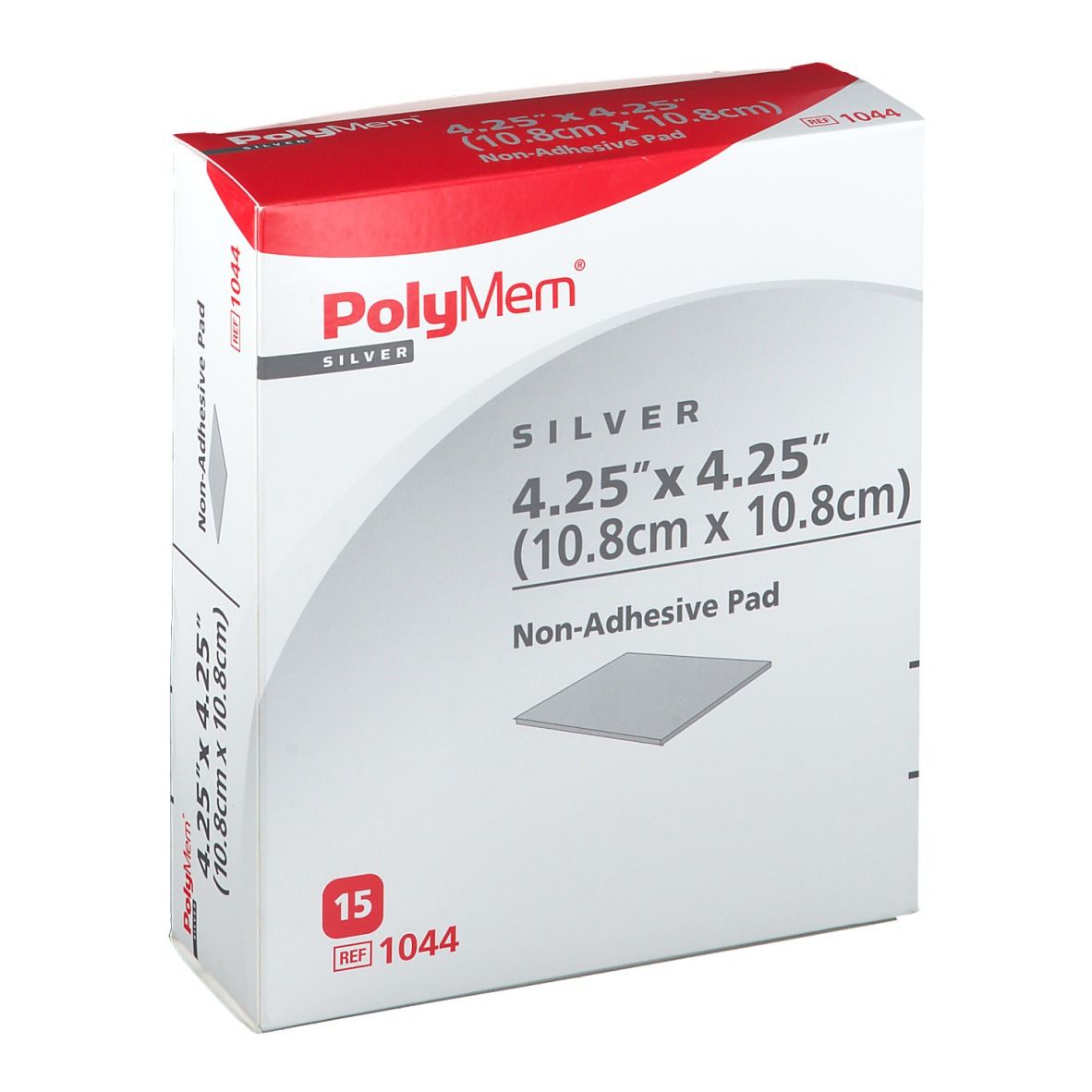 Polymem Silver Non Adhésive 16.5x19cm 1044 15 pc(s) - Farmaline