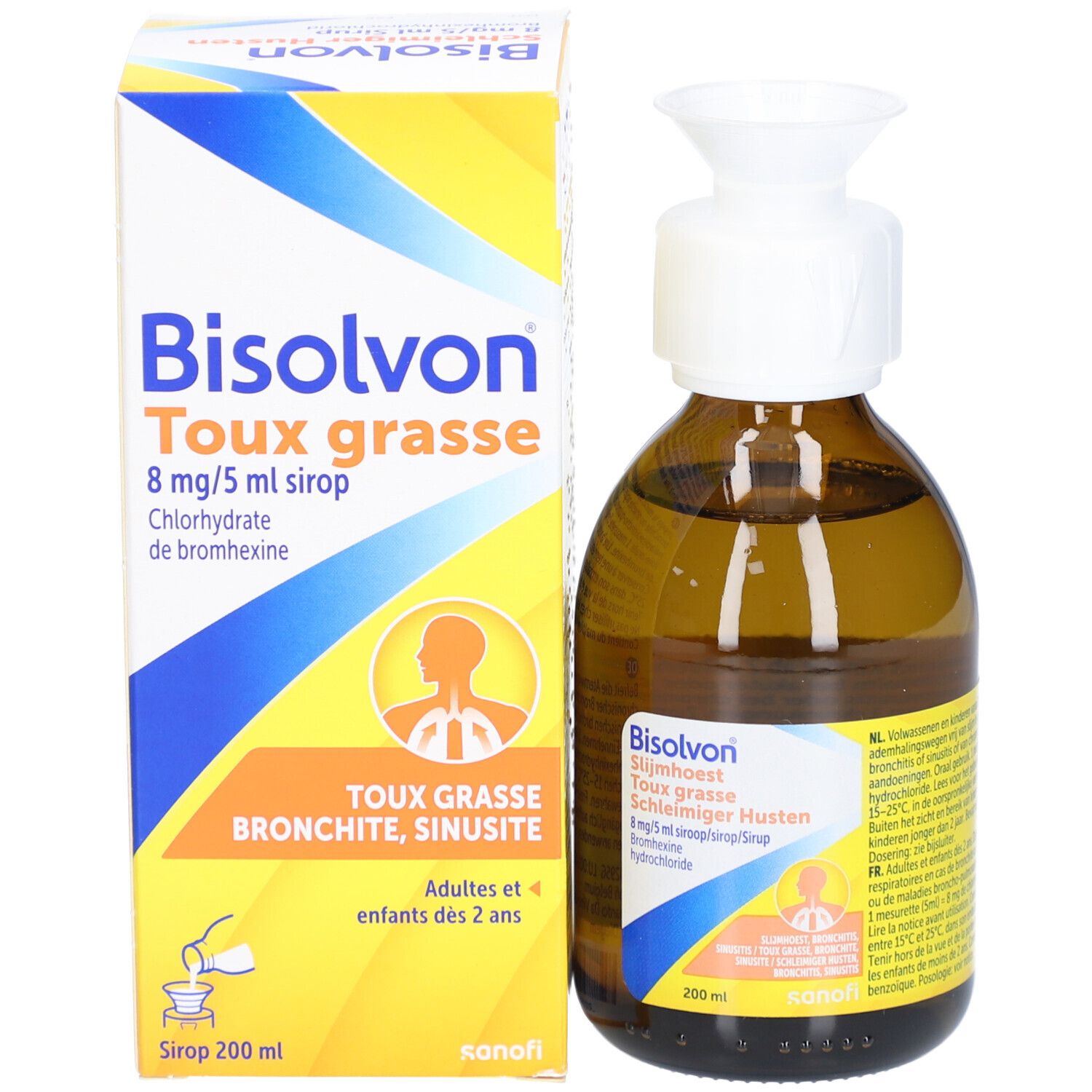 Bisolvon® Slijmhoest 8 mg/5 ml Siroop 200 ml - Farmaline