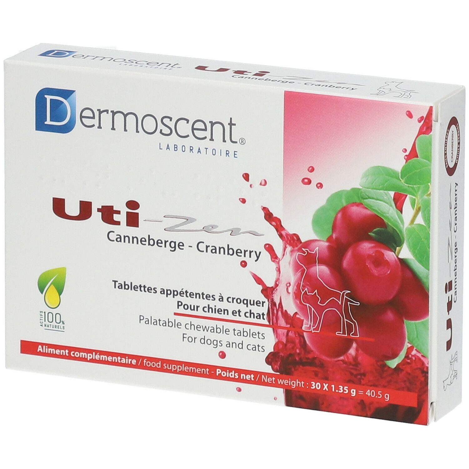 Dermoscent Uti-Zen Hond/Kat 30 St - Farmaline