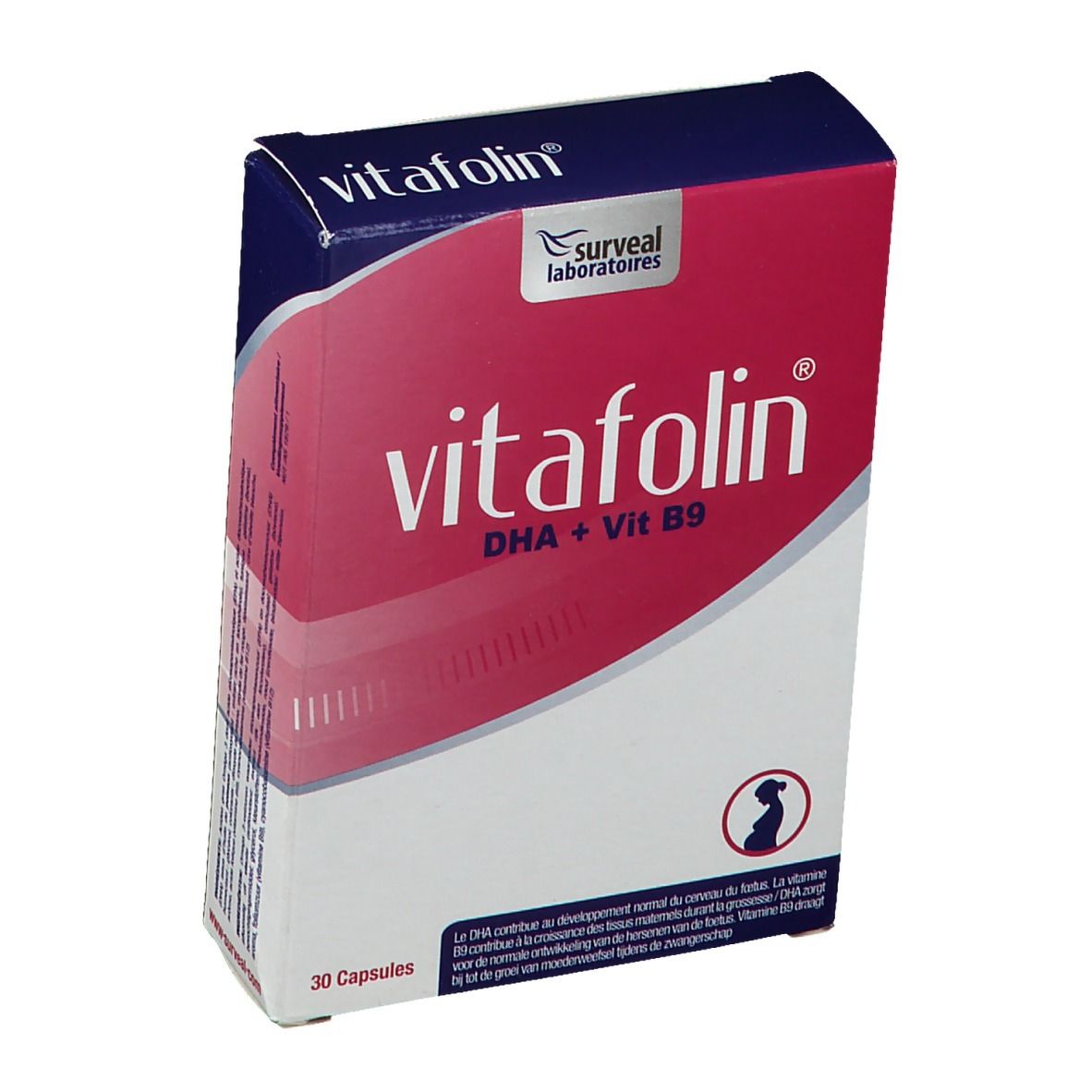 Vitafolin DHA + Vitamine B9 30 pc(s) - Farmaline