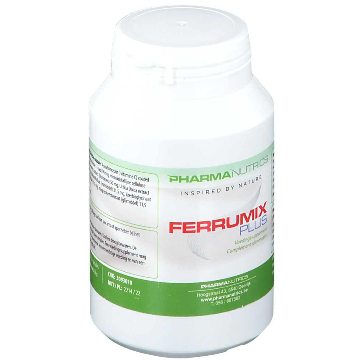 PharmaNutrics Ferrumix Plus 60 St - farmaline.be
