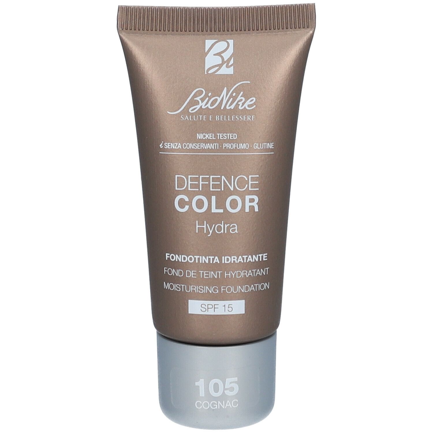 BioNike Defence Color Hydra Moisturising Foundation SPF15 105 Cognac 30 ...