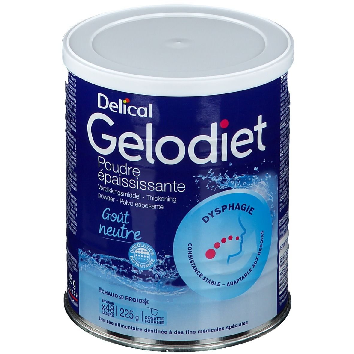 Delical Gelodiet Poudre Epaissisant 225 g - Farmaline