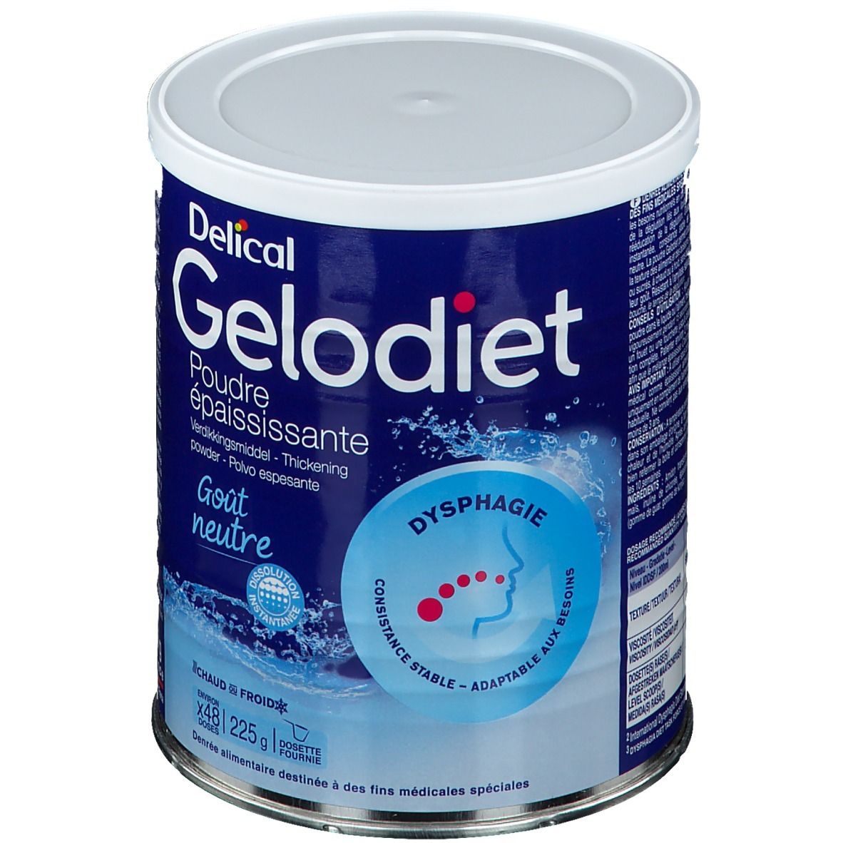 Delical Gelodiet Poudre Epaissisant 225 g - Farmaline