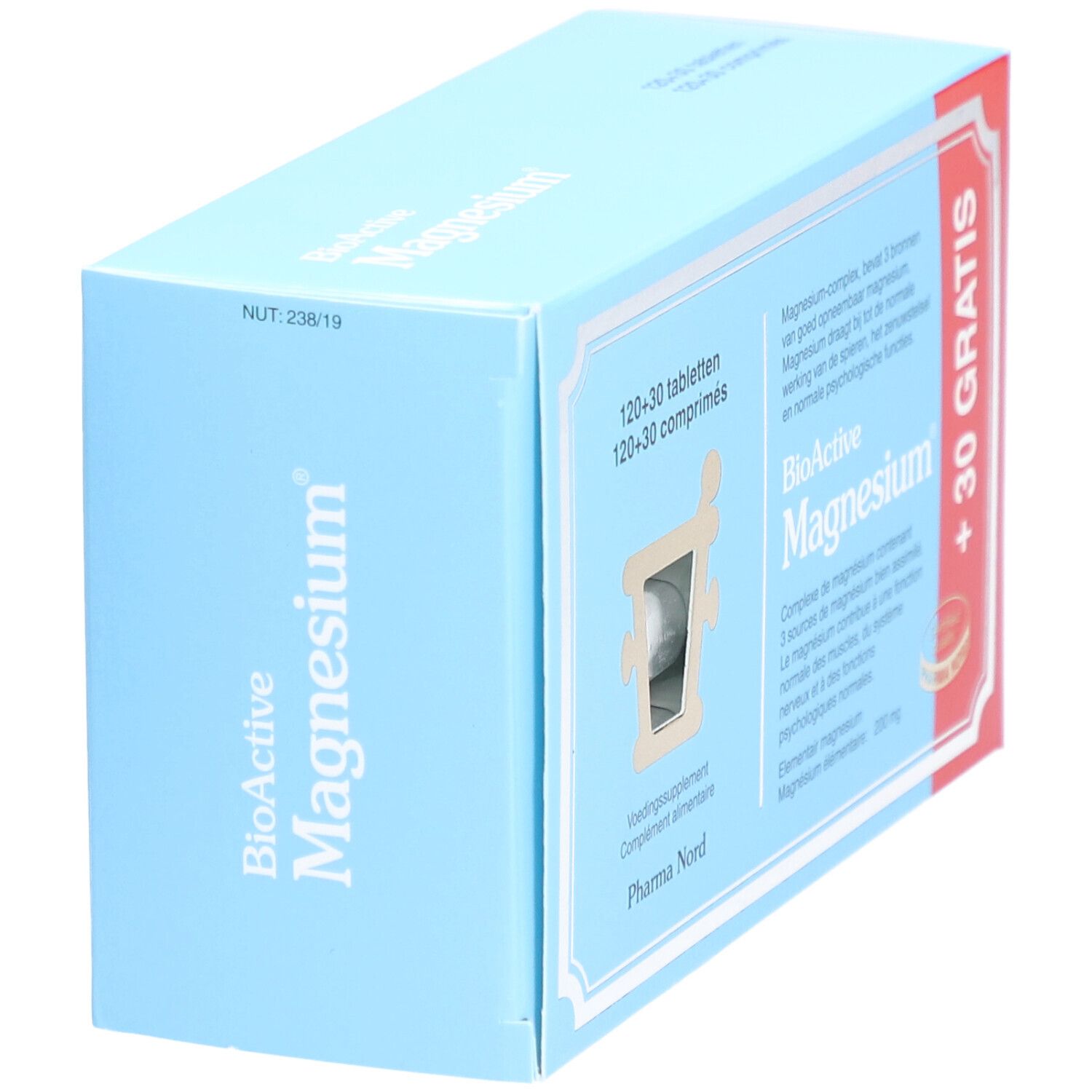 Pharma Nord BioActive Magnesium +30 Tabletten GRATIS 120+30 St - Farmaline