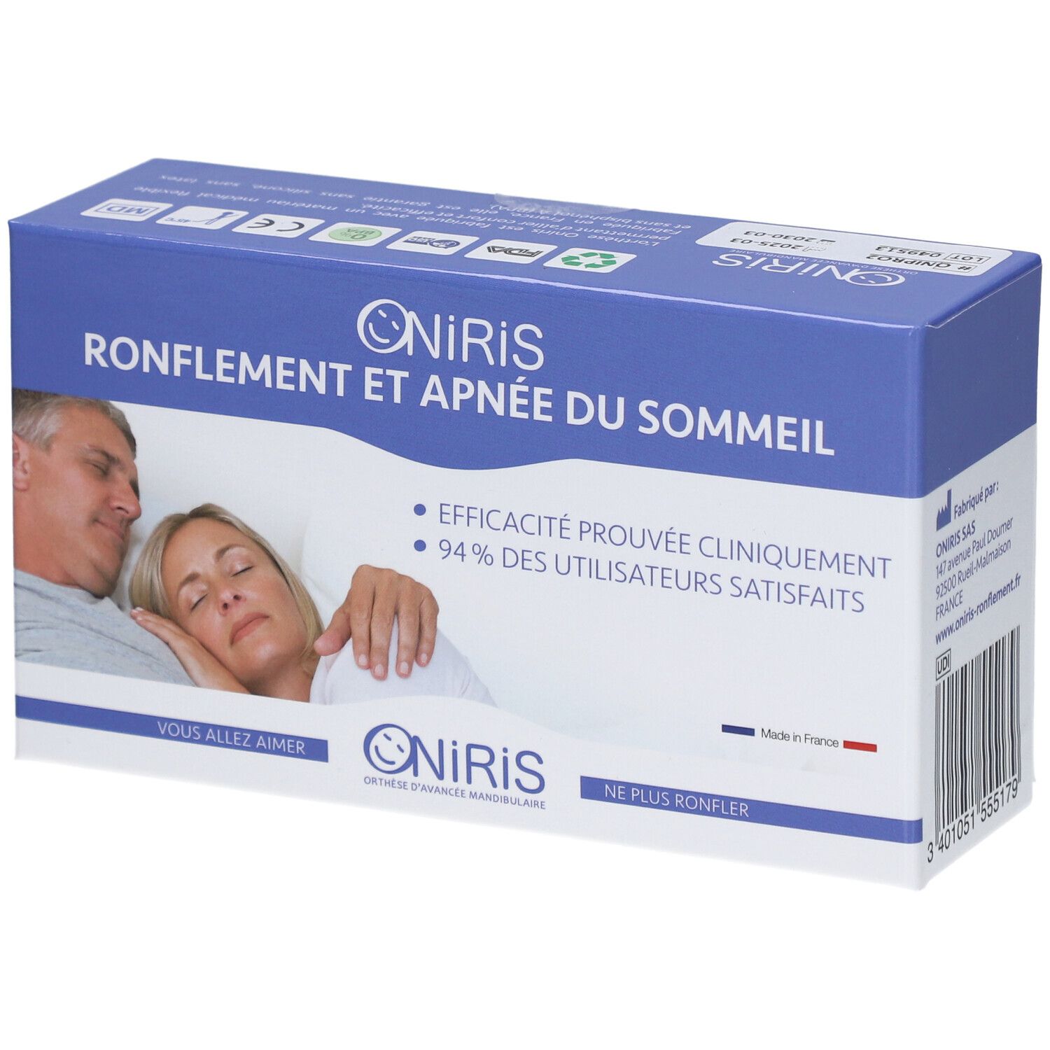Oniris Orthèse Anti-Ronflement 1 pc(s) - Farmaline