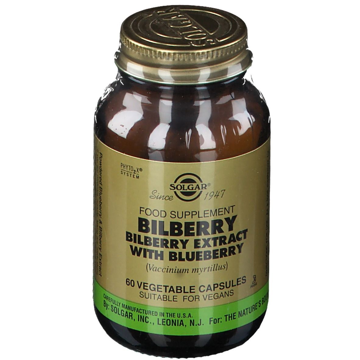 Solgar Bilberry Berry Extract 60 St - Farmaline