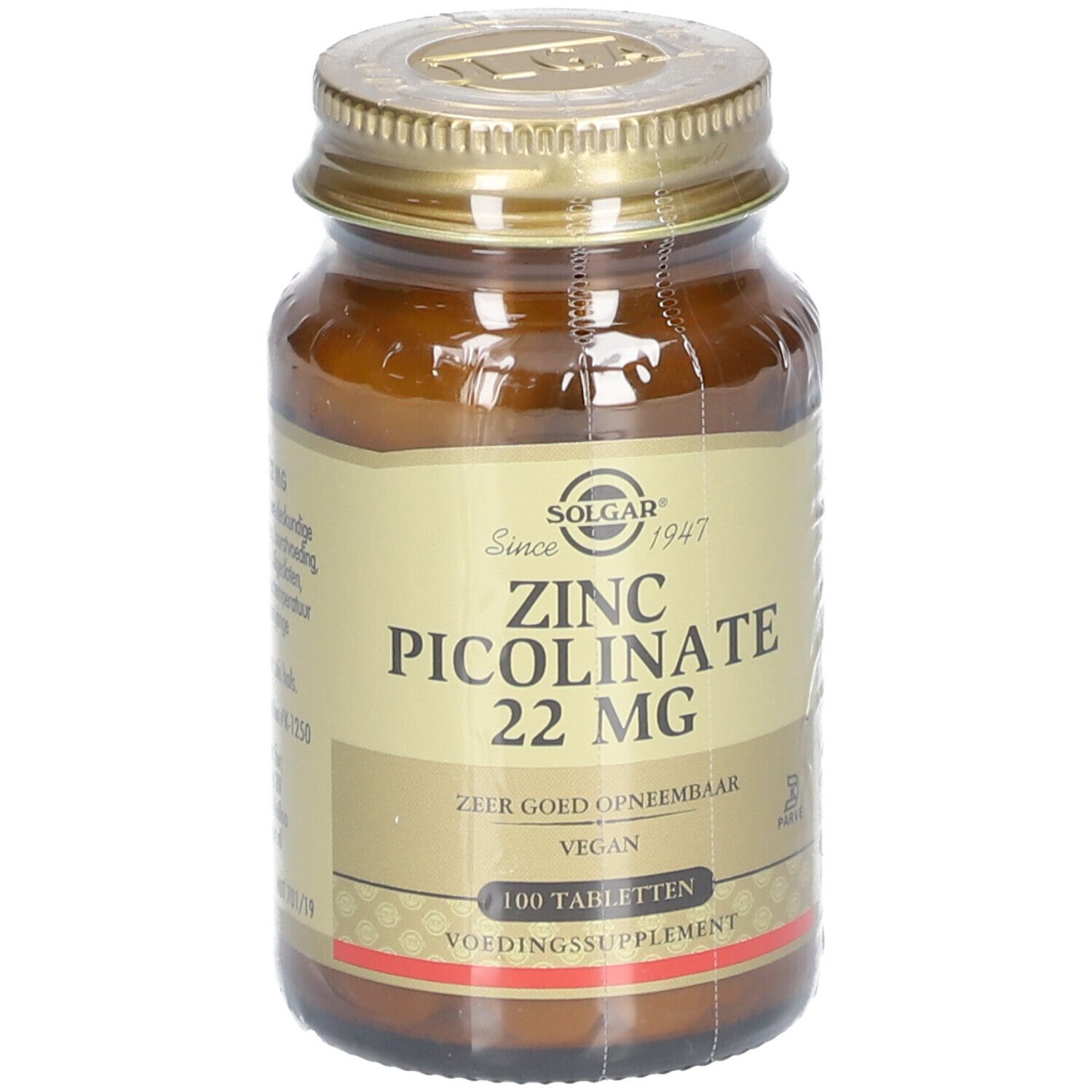 Solgar Zinc Picolinate 22Mg 100 St - farmaline.be