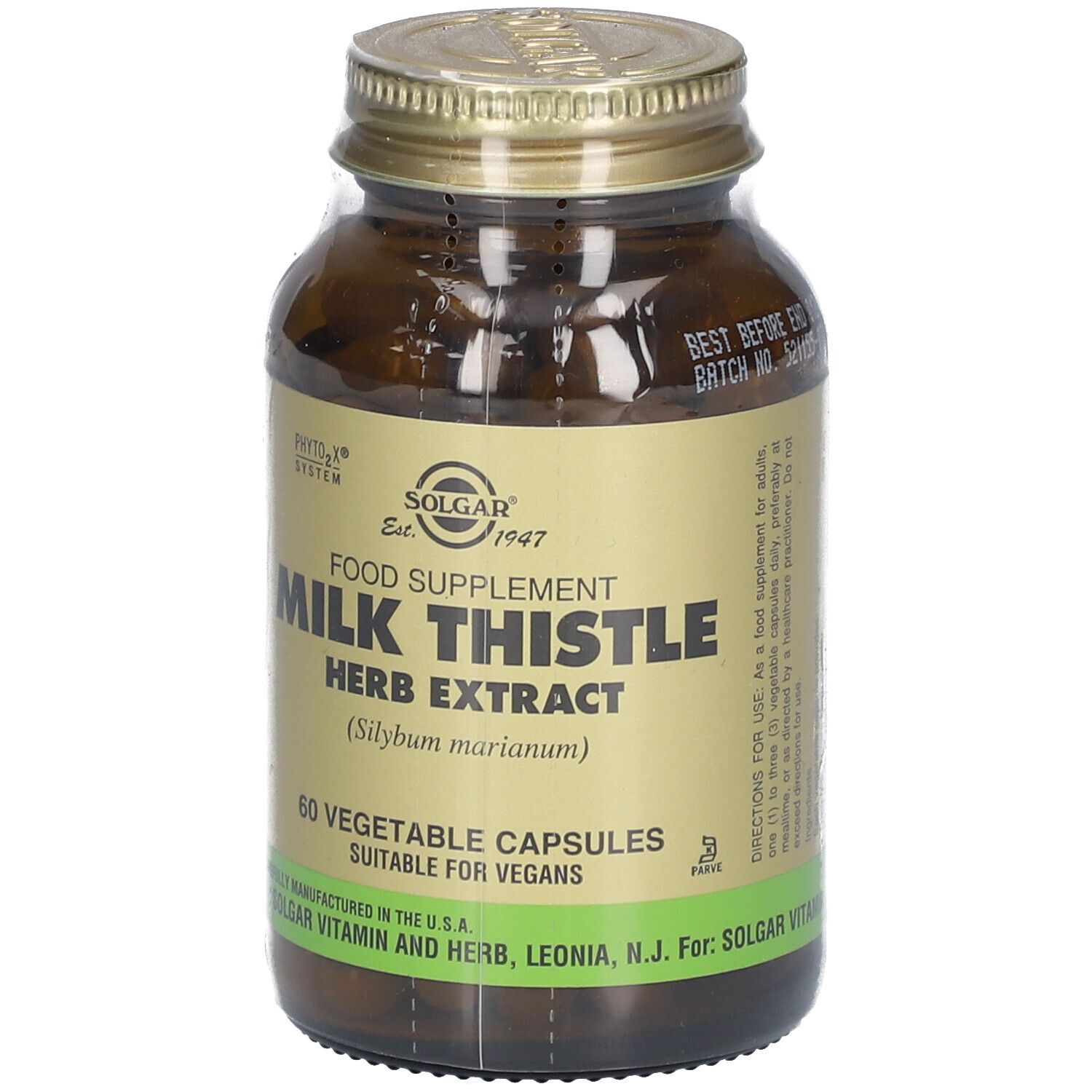 Solgar Milk Thistle Herb Extract 60 St - Farmaline