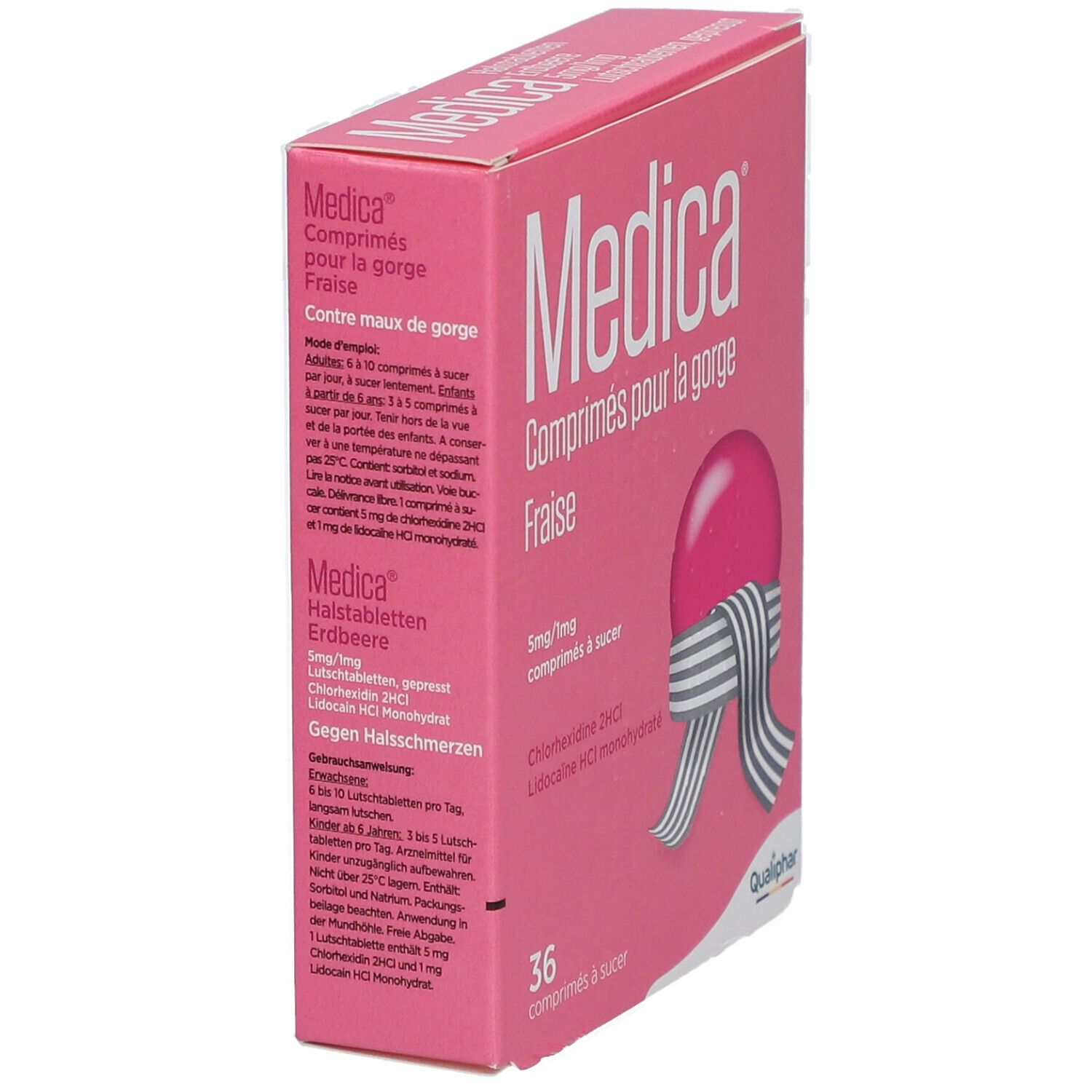 Medica Keeltabletten Aardbei Keelpijn 36 St - Farmaline