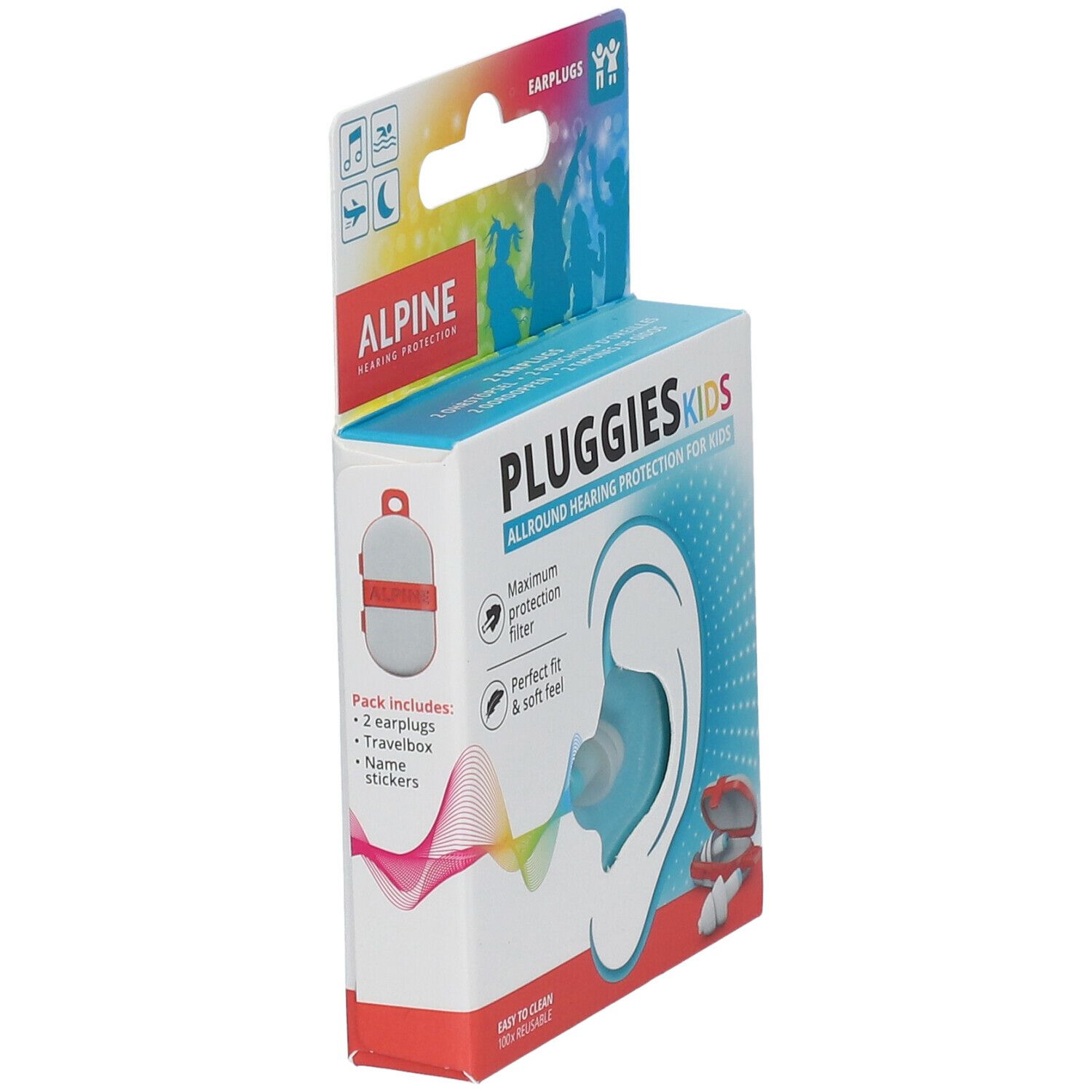 Alpine Pluggies Kids Bouchons d'Oreilles 2 pc(s) - Farmaline