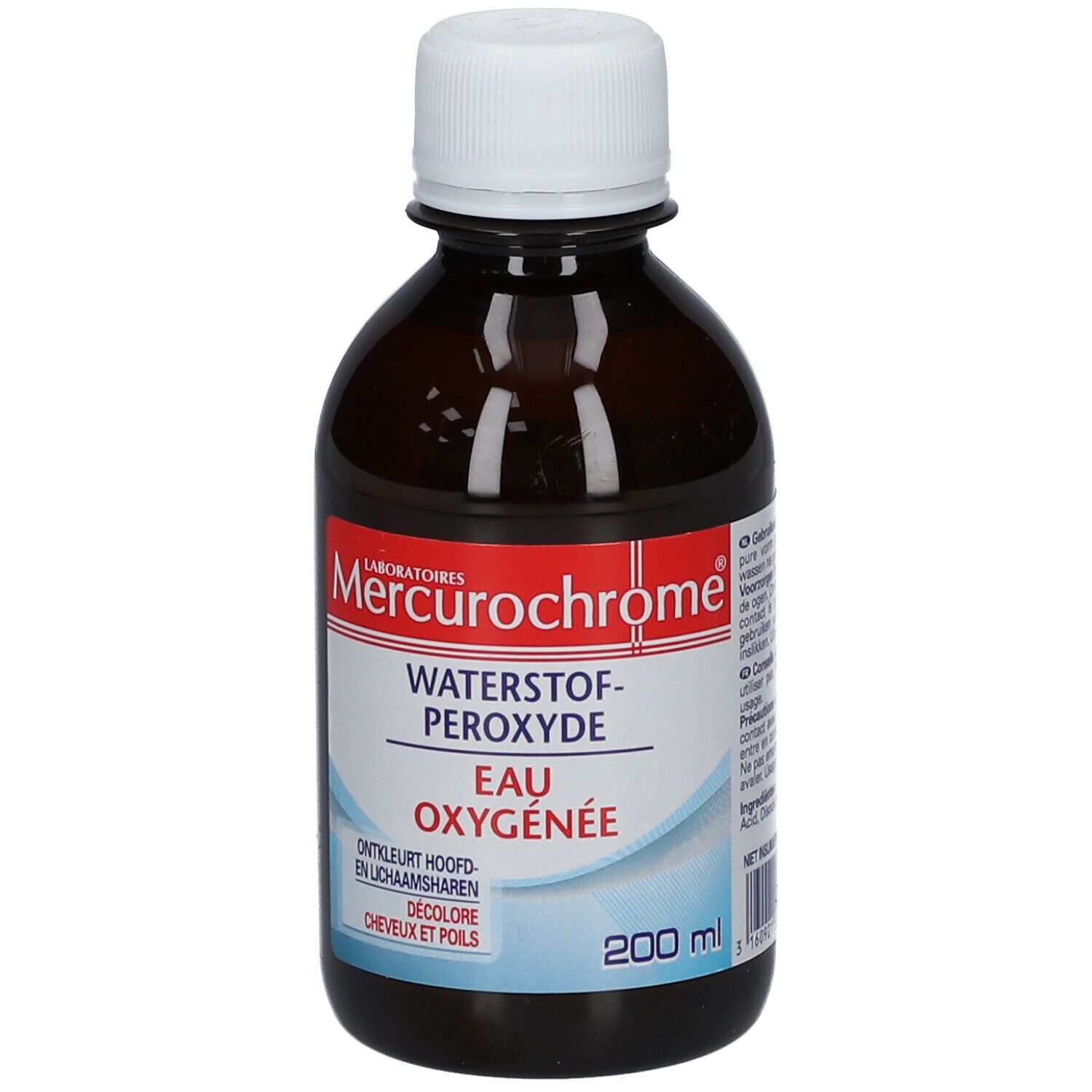 Mercurochrome Eau Oxygenée 200 ml - Farmaline