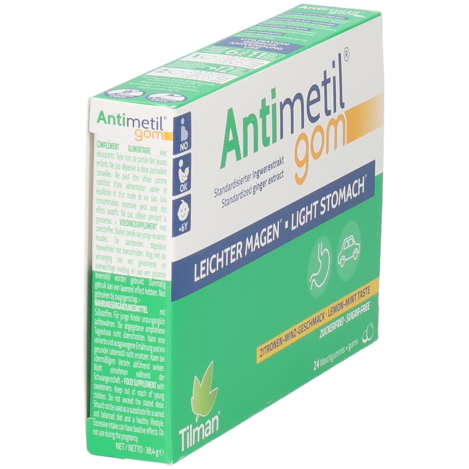 Antimetil® Gom 24 St - Farmaline