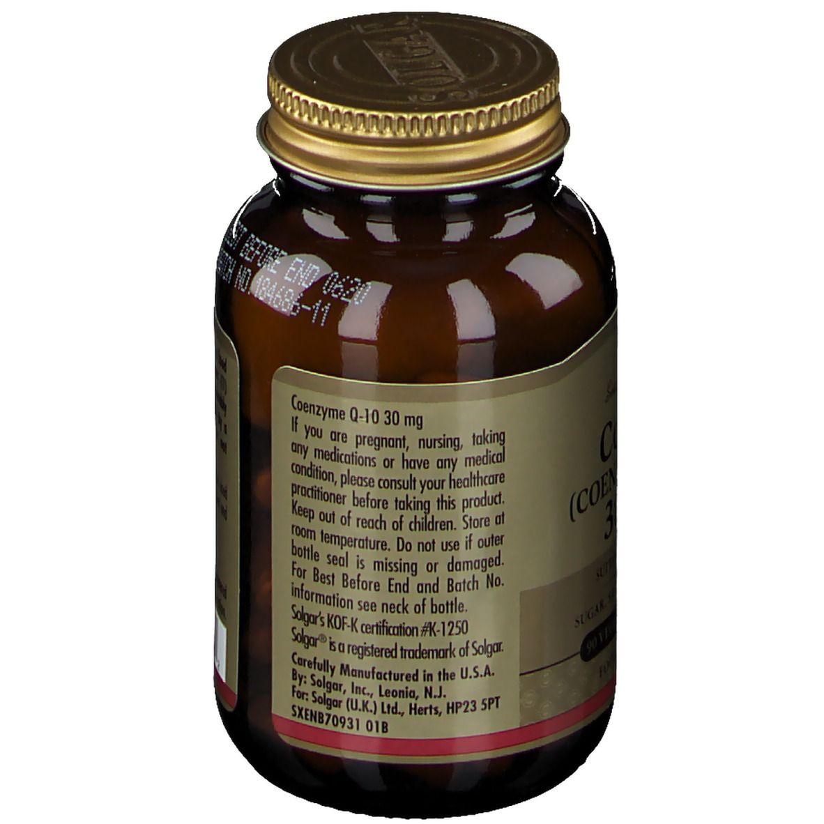 Solgar Co-Enzyme Q10 30mg 90 St - Farmaline