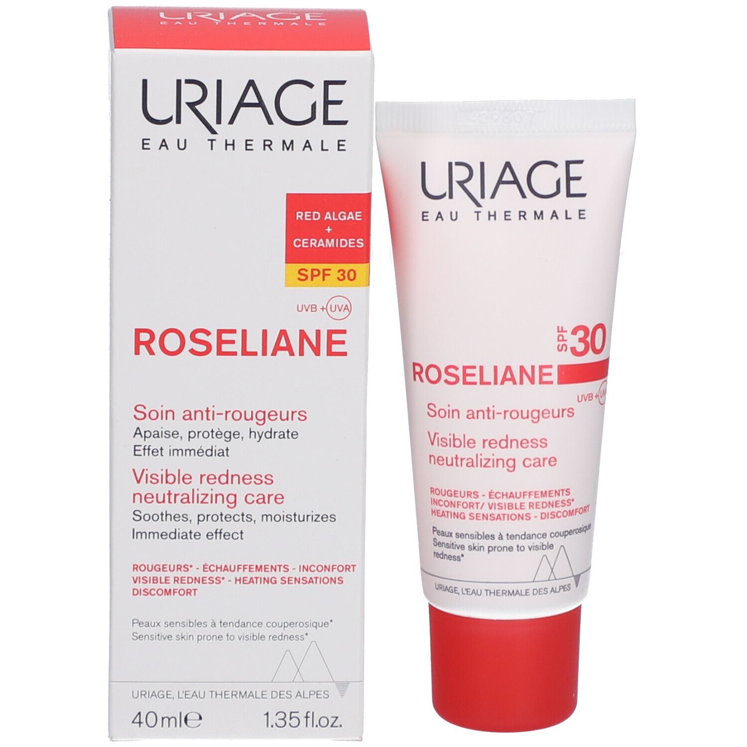 Uriage Roséliane Crème tegen Roodheid SPF30 40 ml - Farmaline