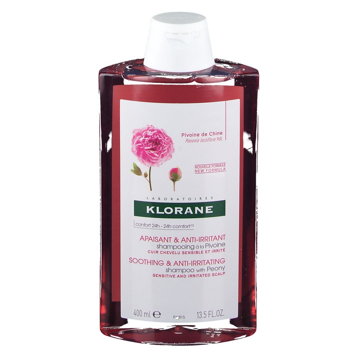 Klorane Apaisant & Anti-Irritant Shampooing à la Pivoine 400 ml - Farmaline