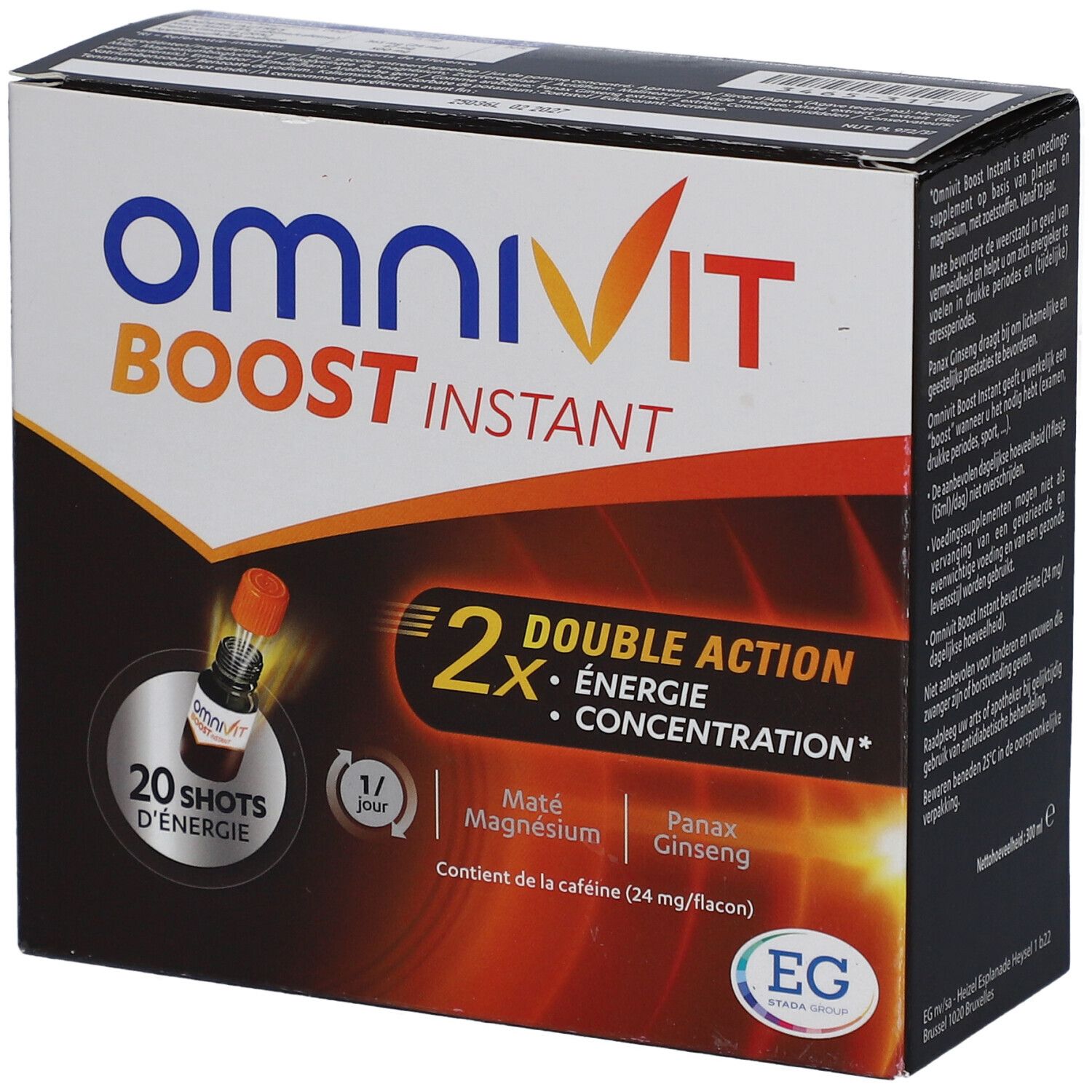 Omnivit Boost Instant | Energie & Concentratie 20x15 ml - Farmaline