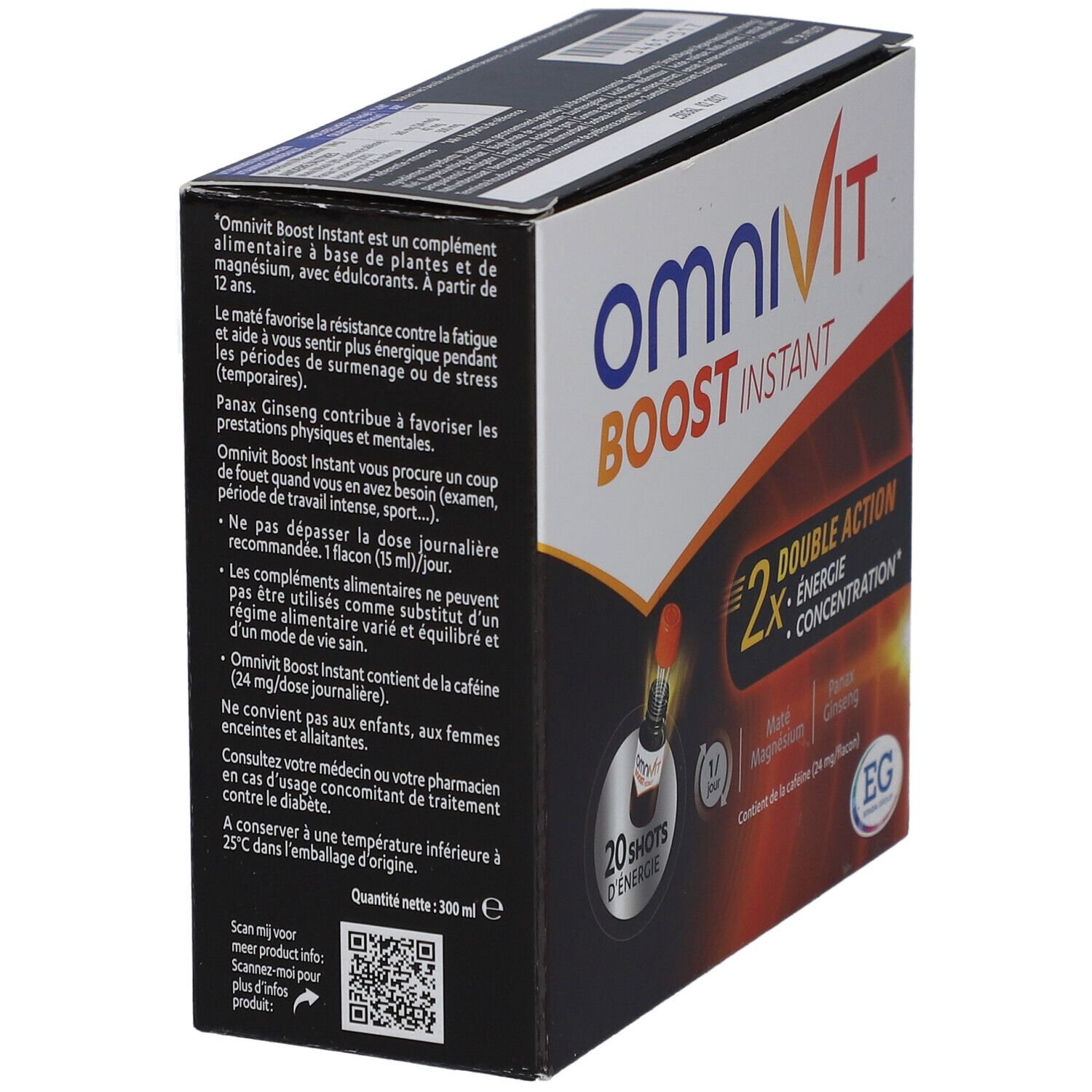 Omnivit Boost Instant | Energie & Concentratie 20x15 ml - Farmaline