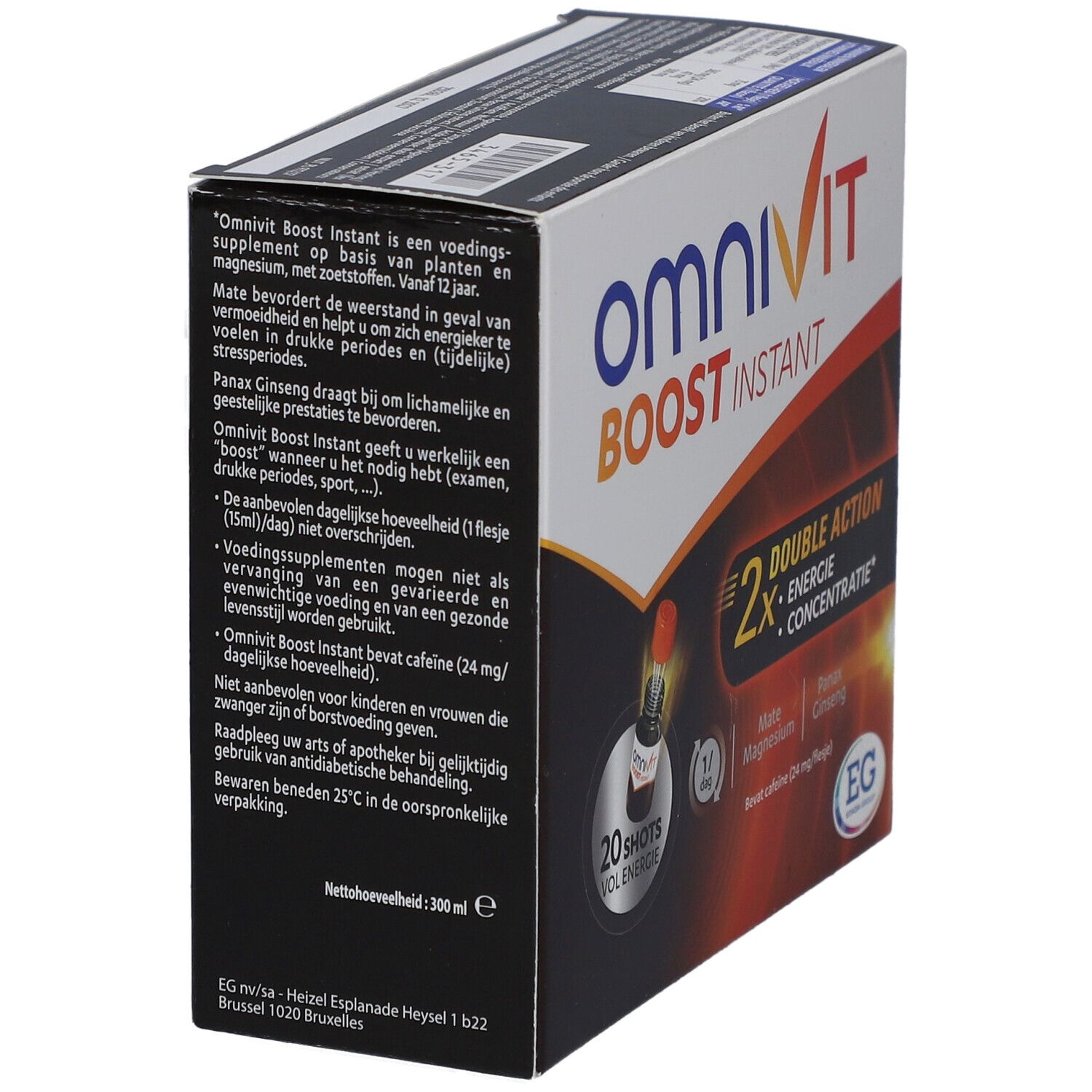 Omnivit Boost Instant | Energie & Concentratie 20x15 ml - Farmaline