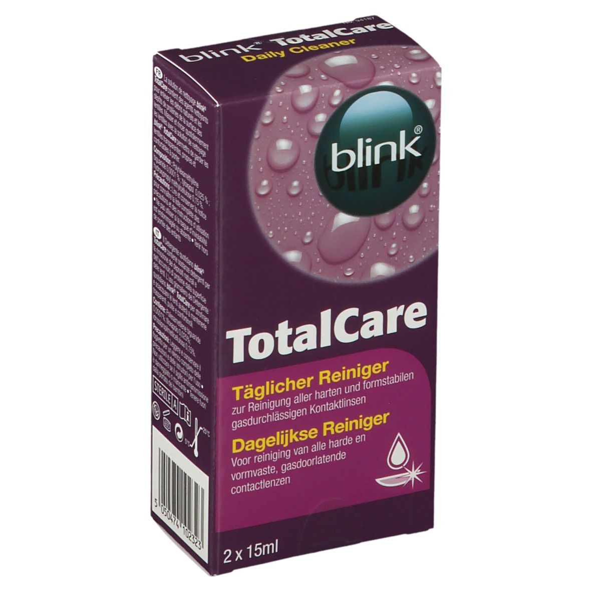 Blink Total Care Cleaner Lenzenvloeistof 2x15 ml - Farmaline