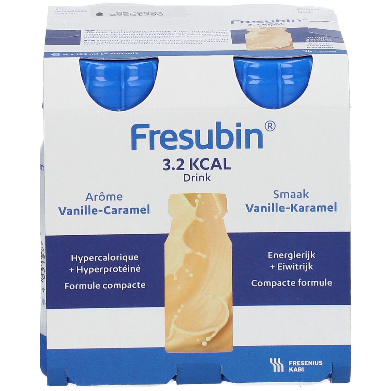 Fresubin 3.2KCAL Drink Vanille/Caramel 4x125 ml - Farmaline