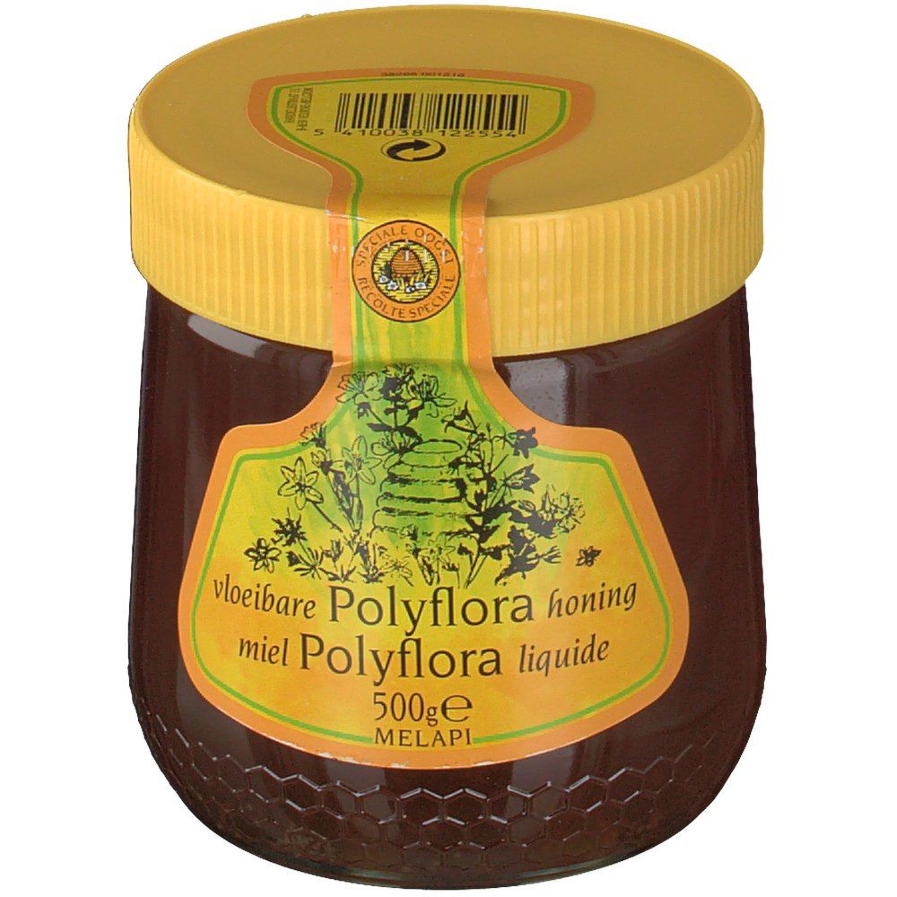 Melapi Vloeibare Polyflora Honing 500 g - Farmaline