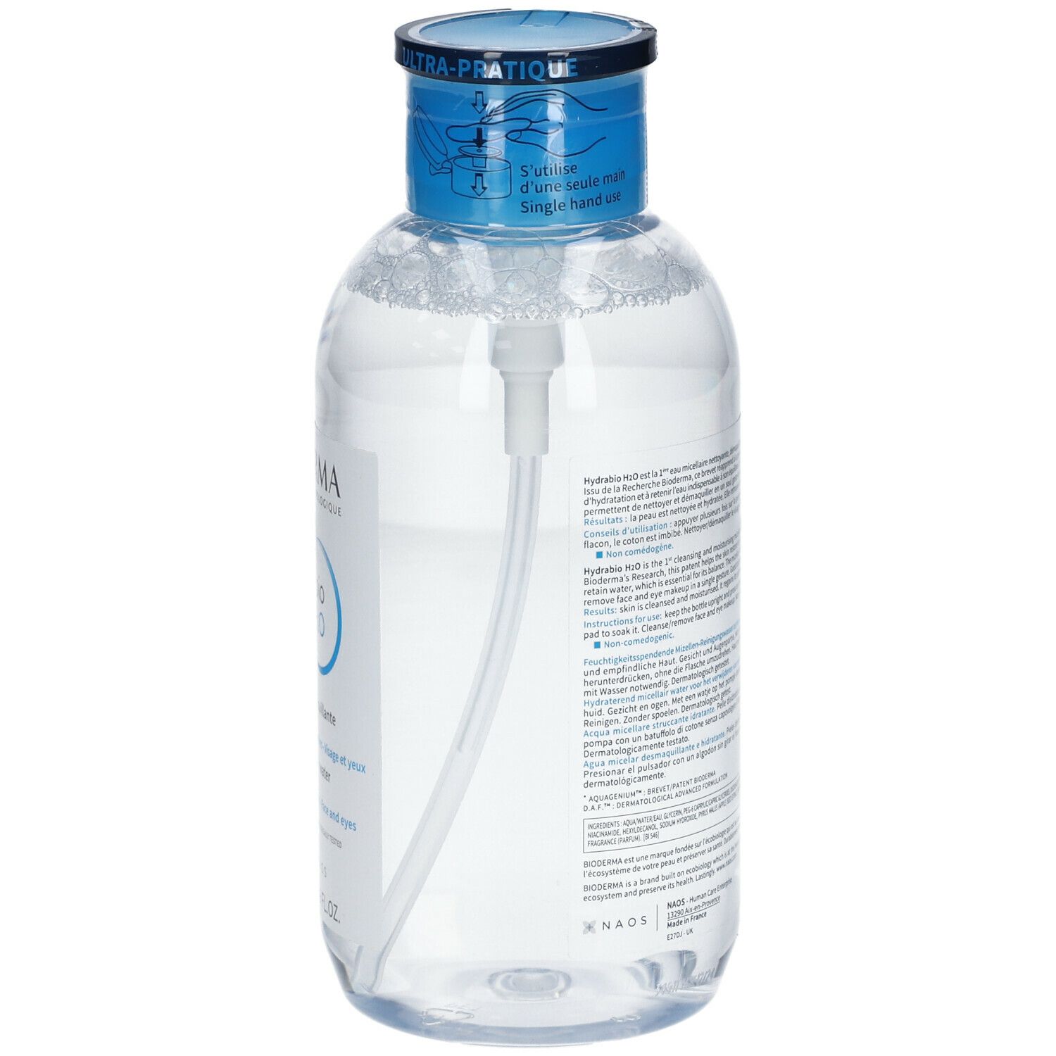 Bioderma Hydrabio H2O Eau Micellaire Démaquillante Nettoyante avec ...