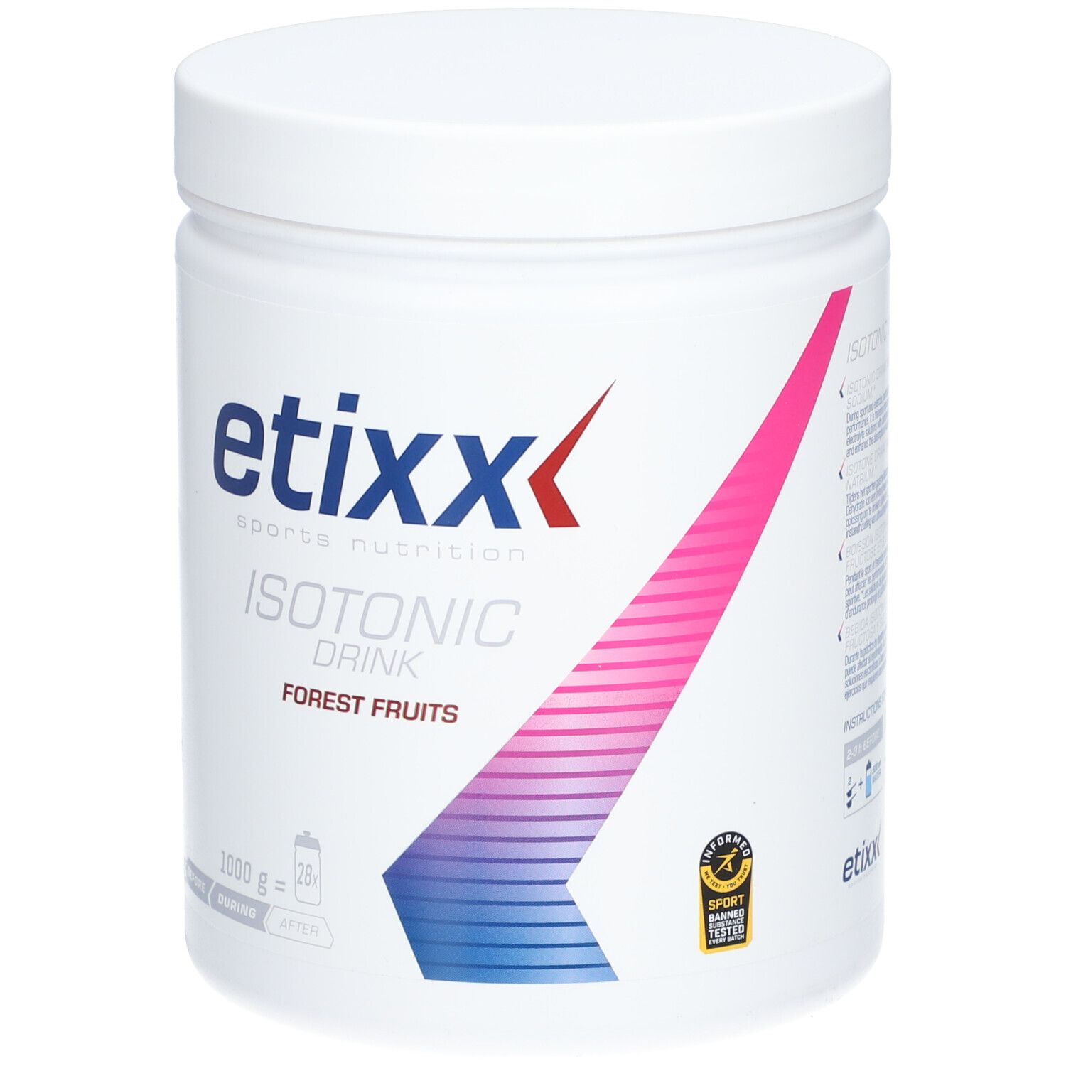 Etixx Isotonic Drink Forest Fruits 1 kg - farmaline.be